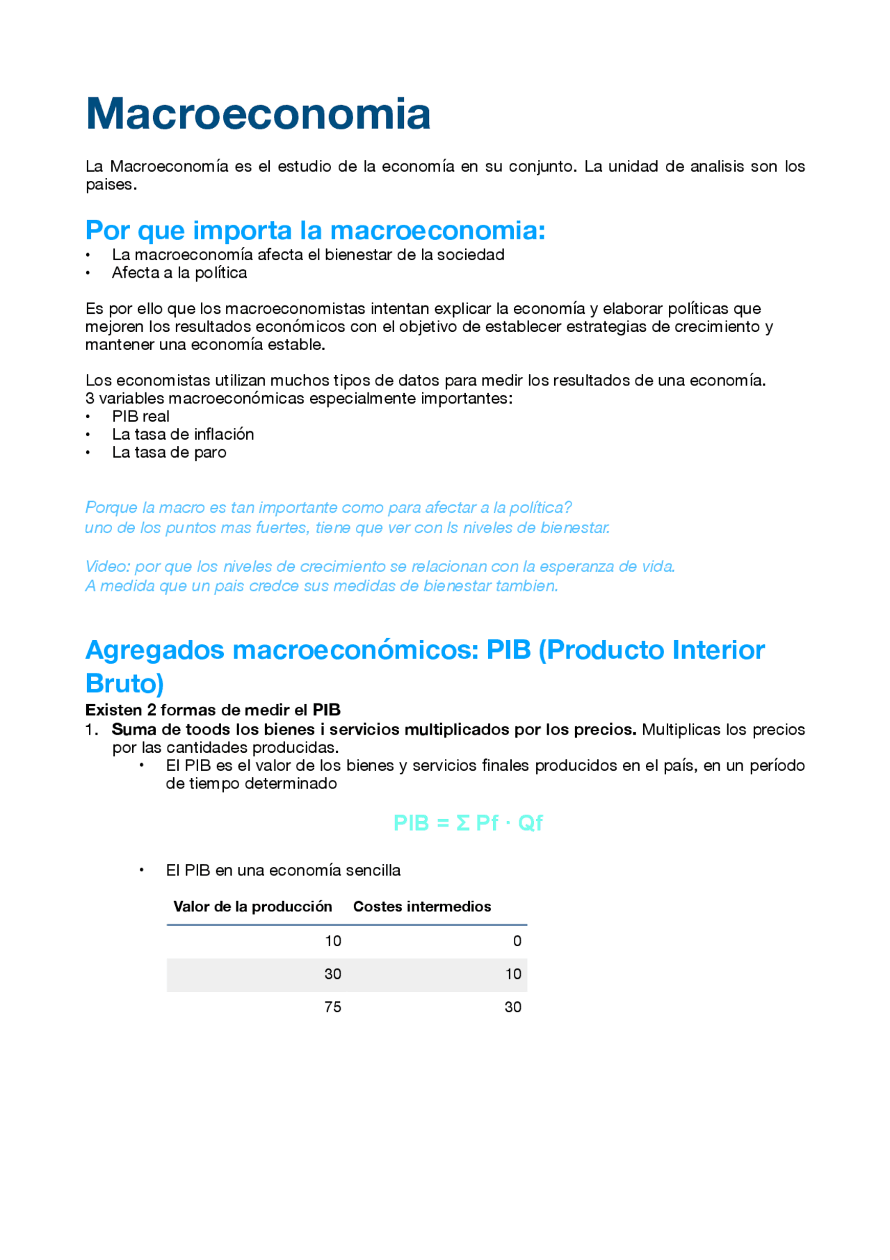 Macroeconomía Apuntes Docsity