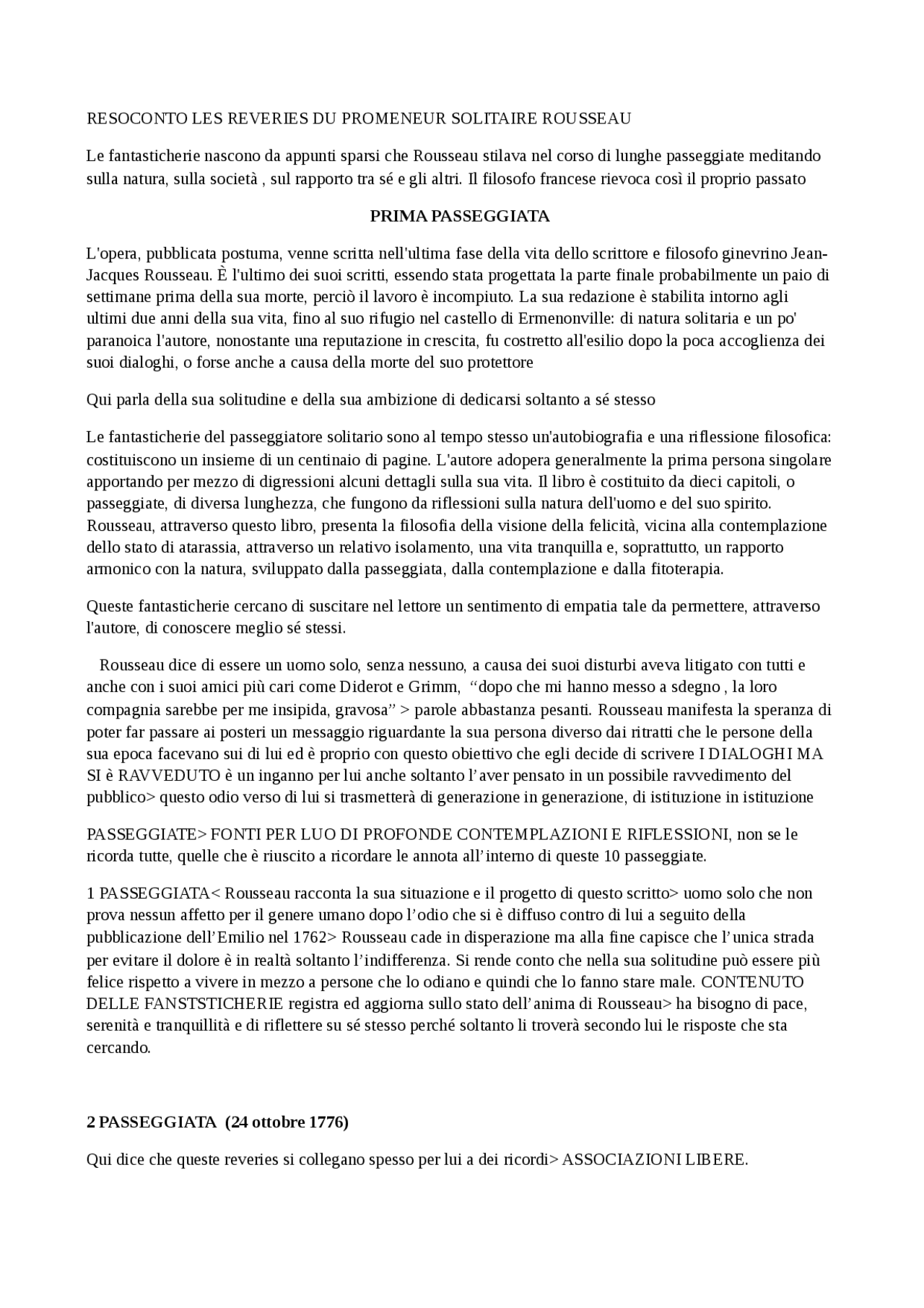 Jean Jacques Rousseau Docsity