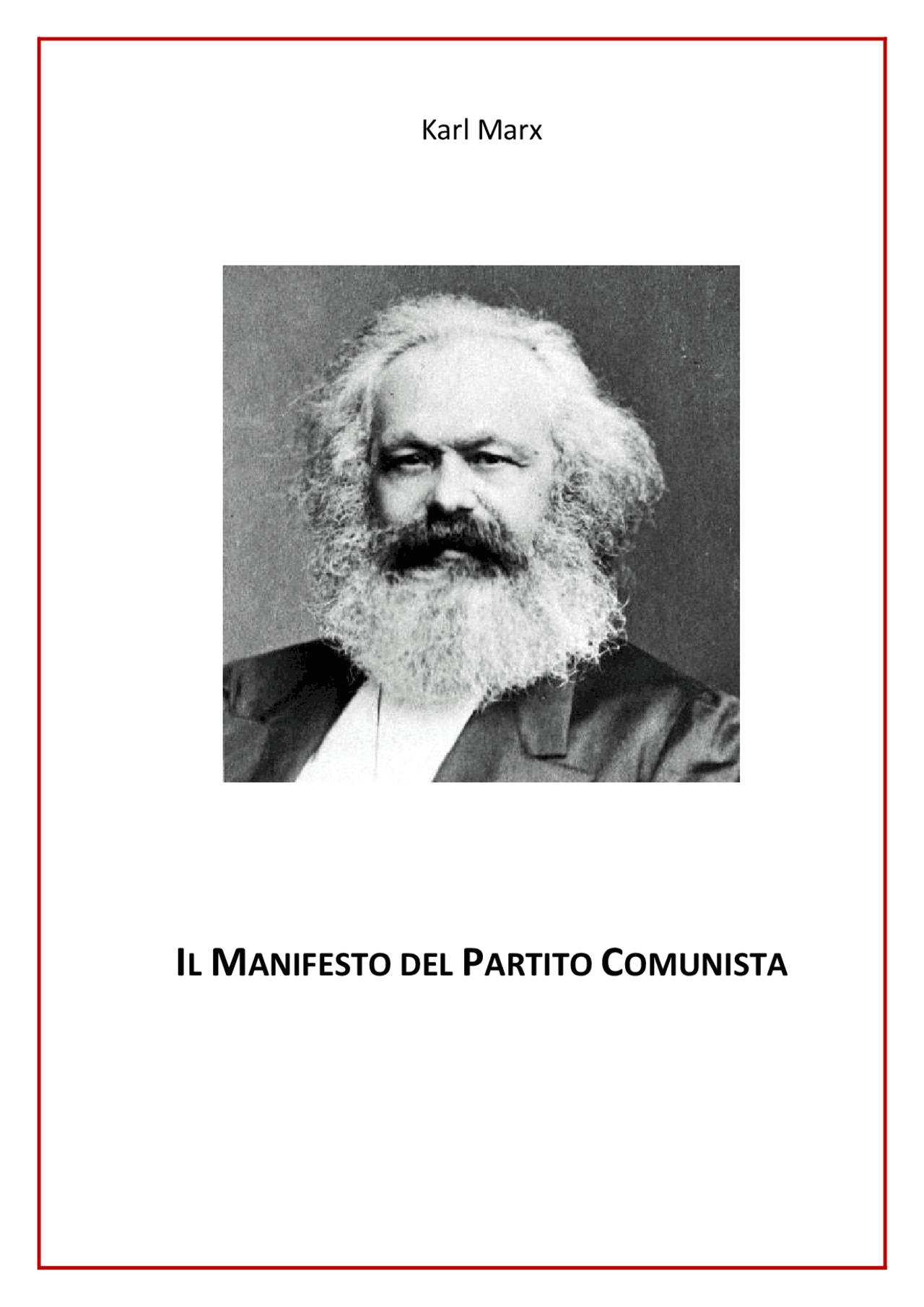 Manifesto del partito comunista - Docsity