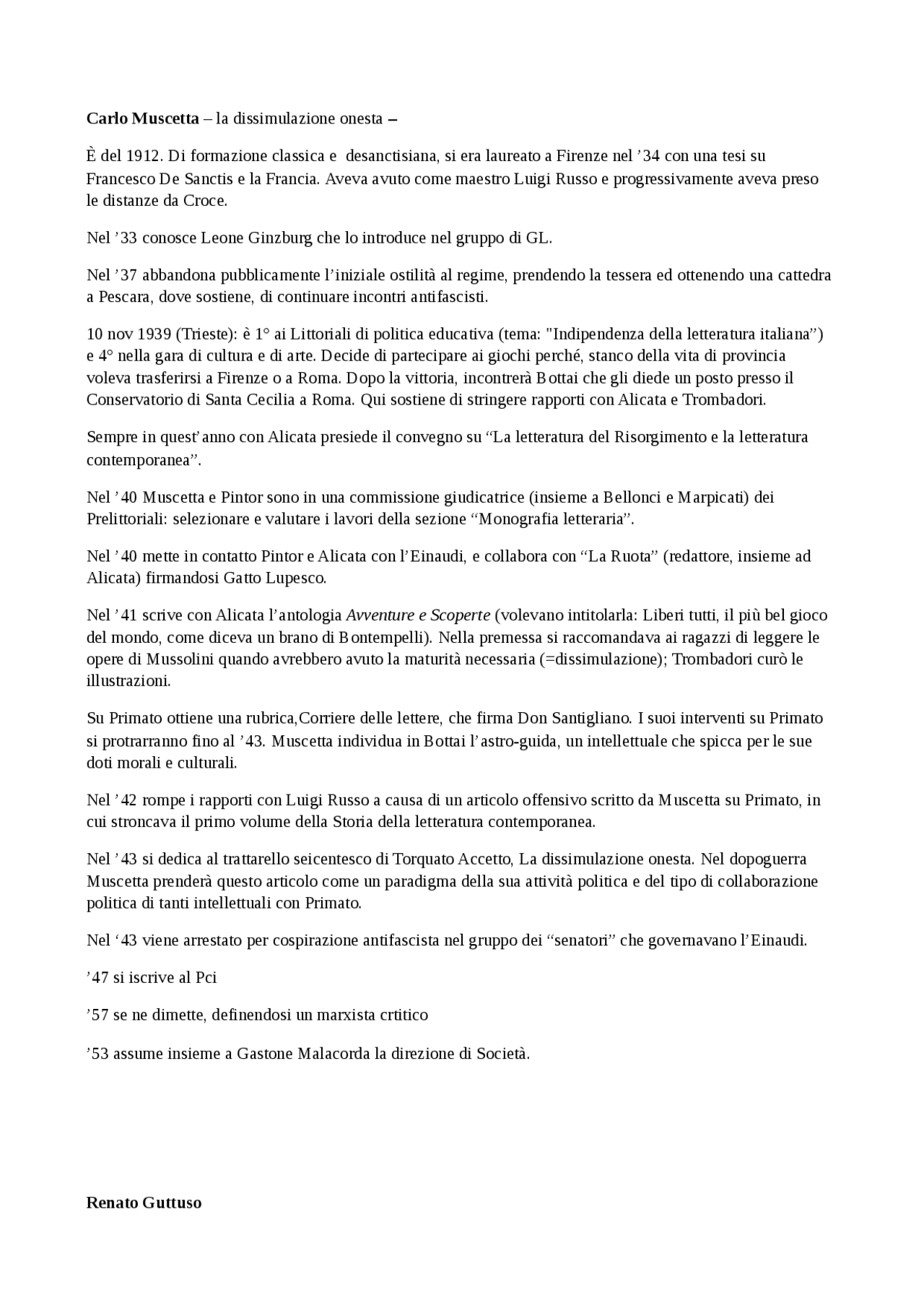 I Redenti Gli Intellettuali Che Vissero Due Volte 1938 1948 Docsity