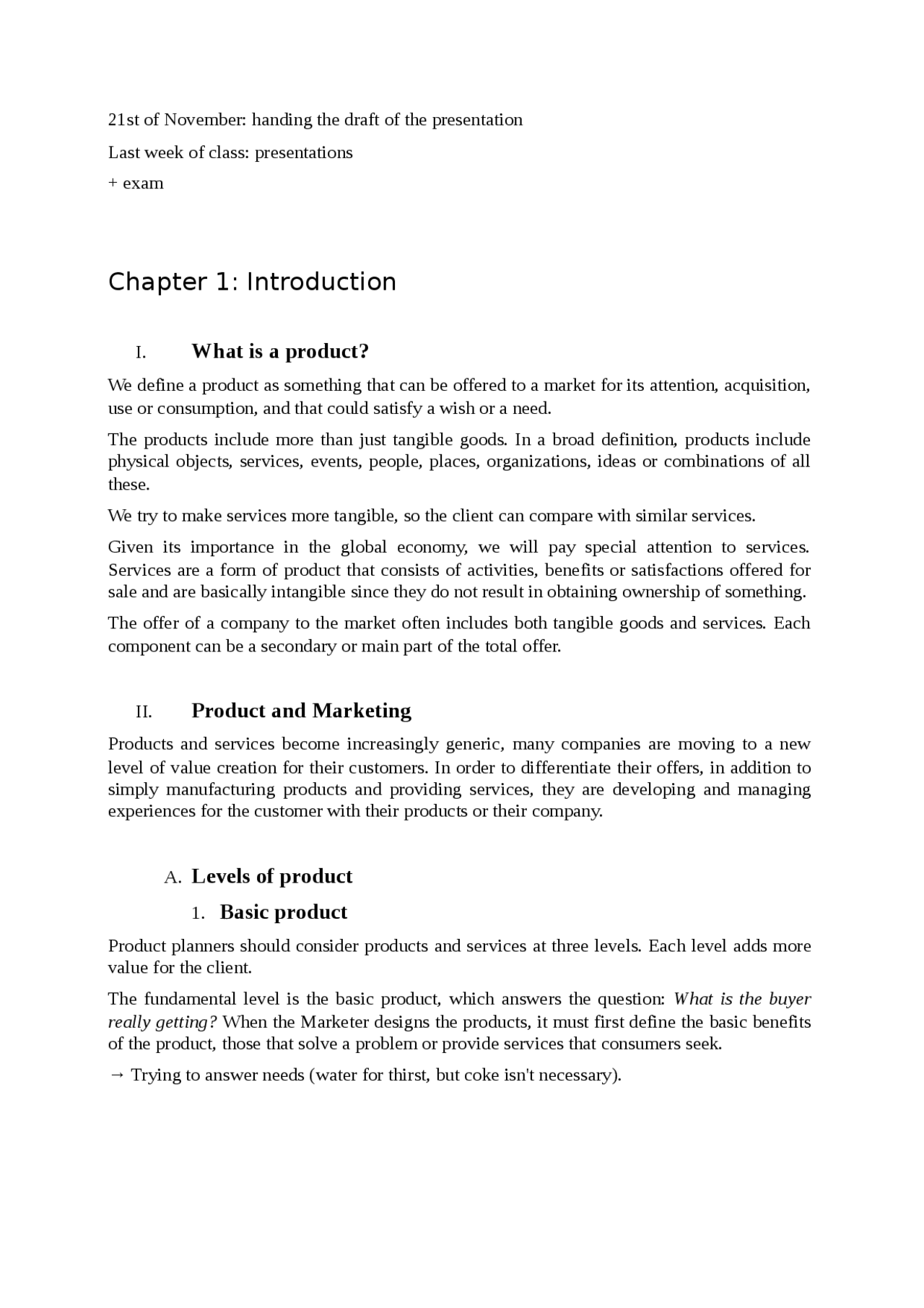 Product Policy notes - Docsity