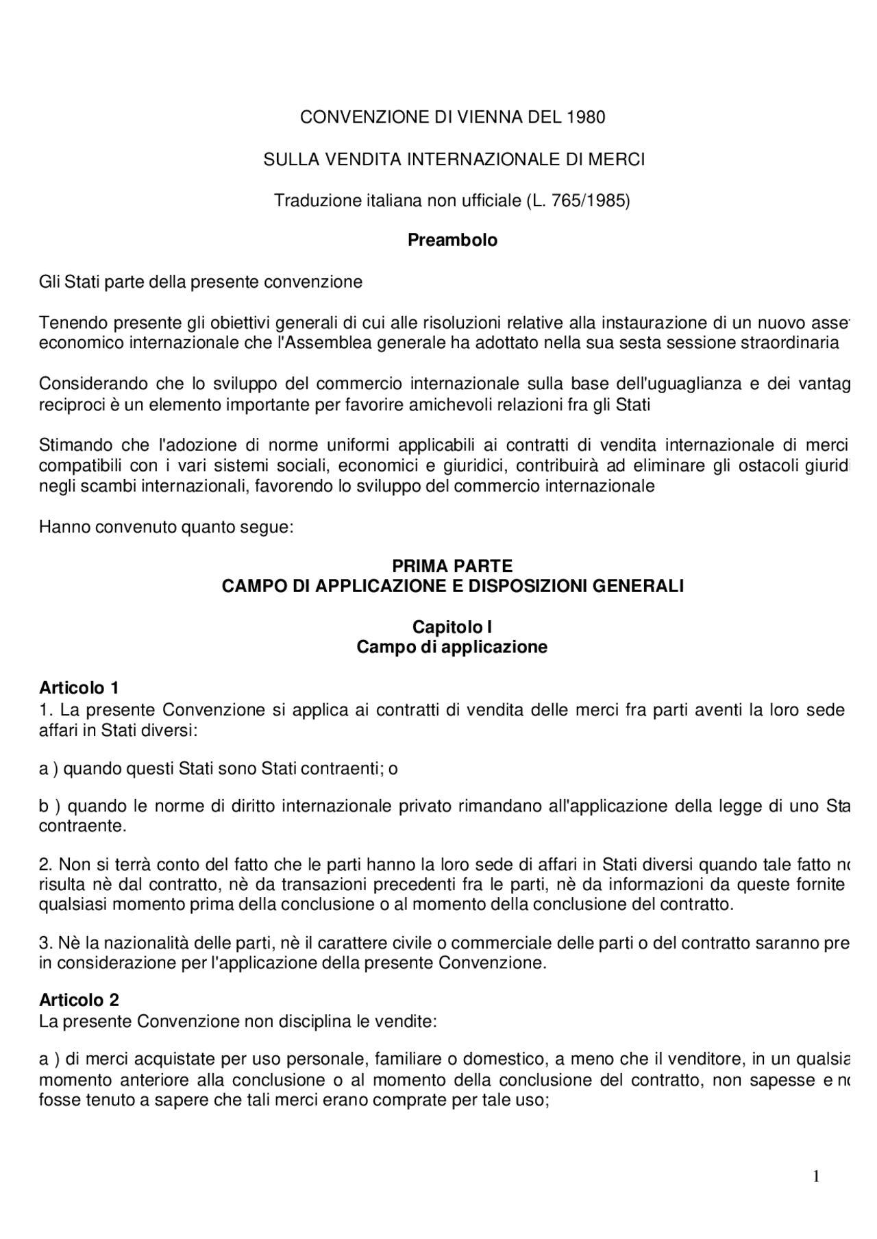 Convenzione di Vienna - Docsity