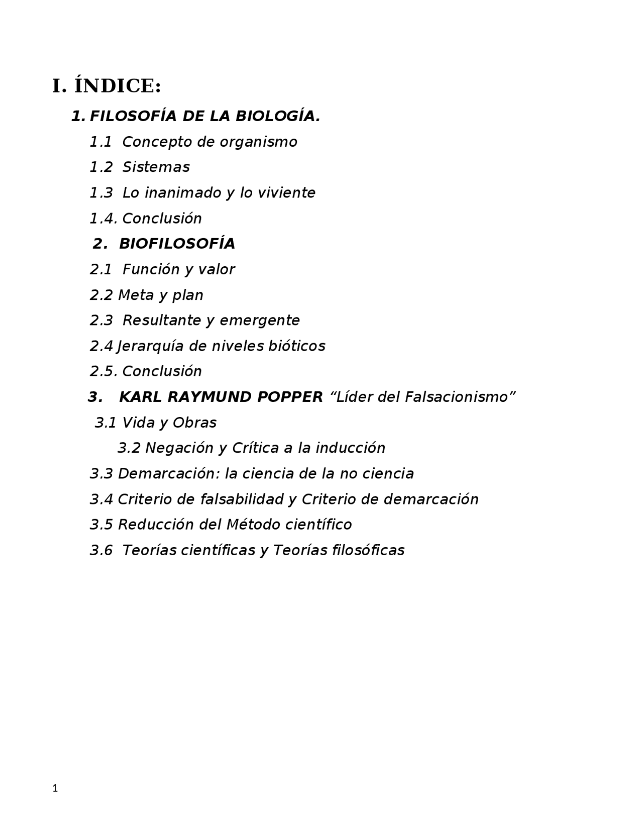Epistemología de la Biología y Karl Popper - Docsity