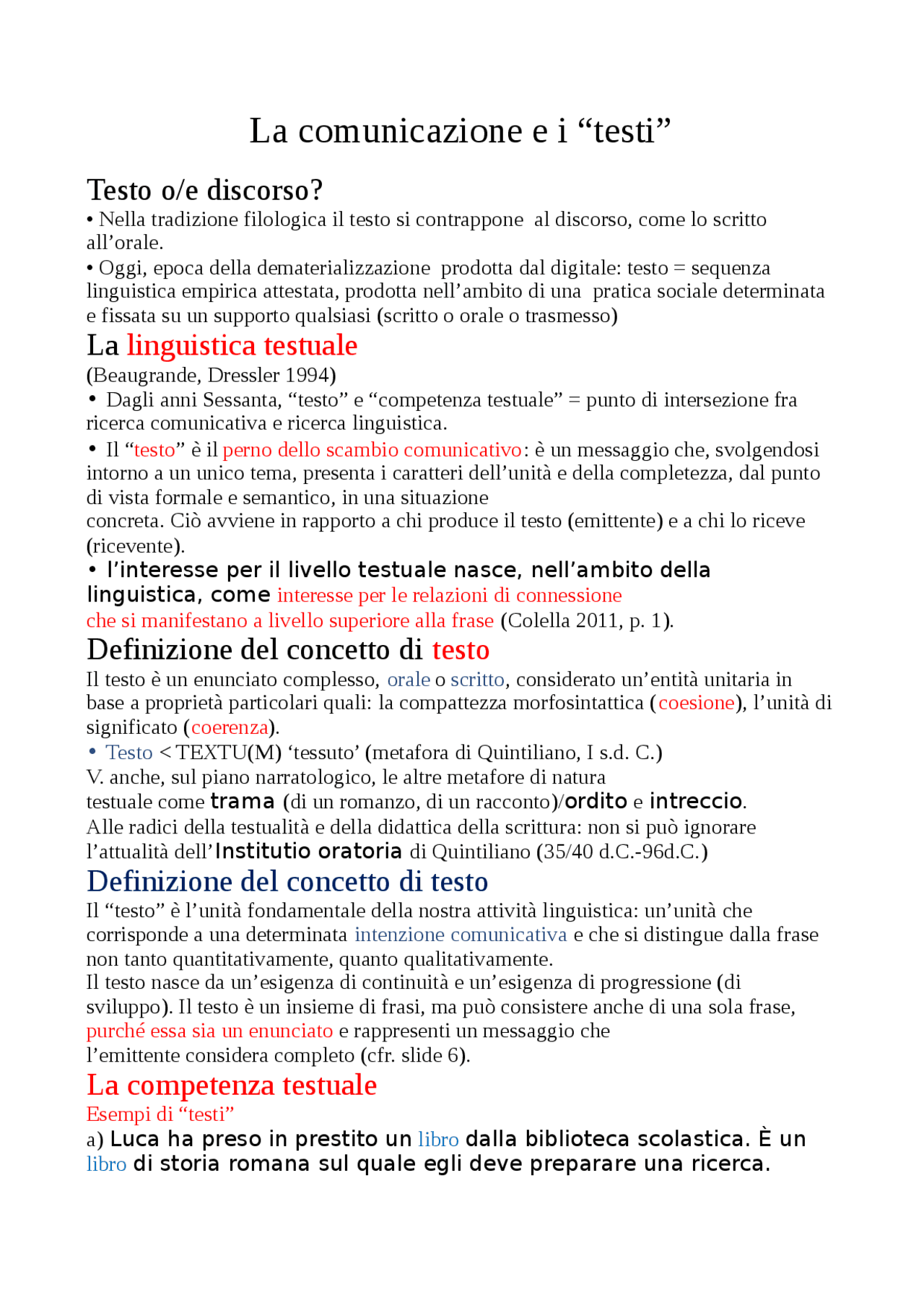 Appunti Di Linguistica Generale Appunti Di Linguistica Generale Docsity