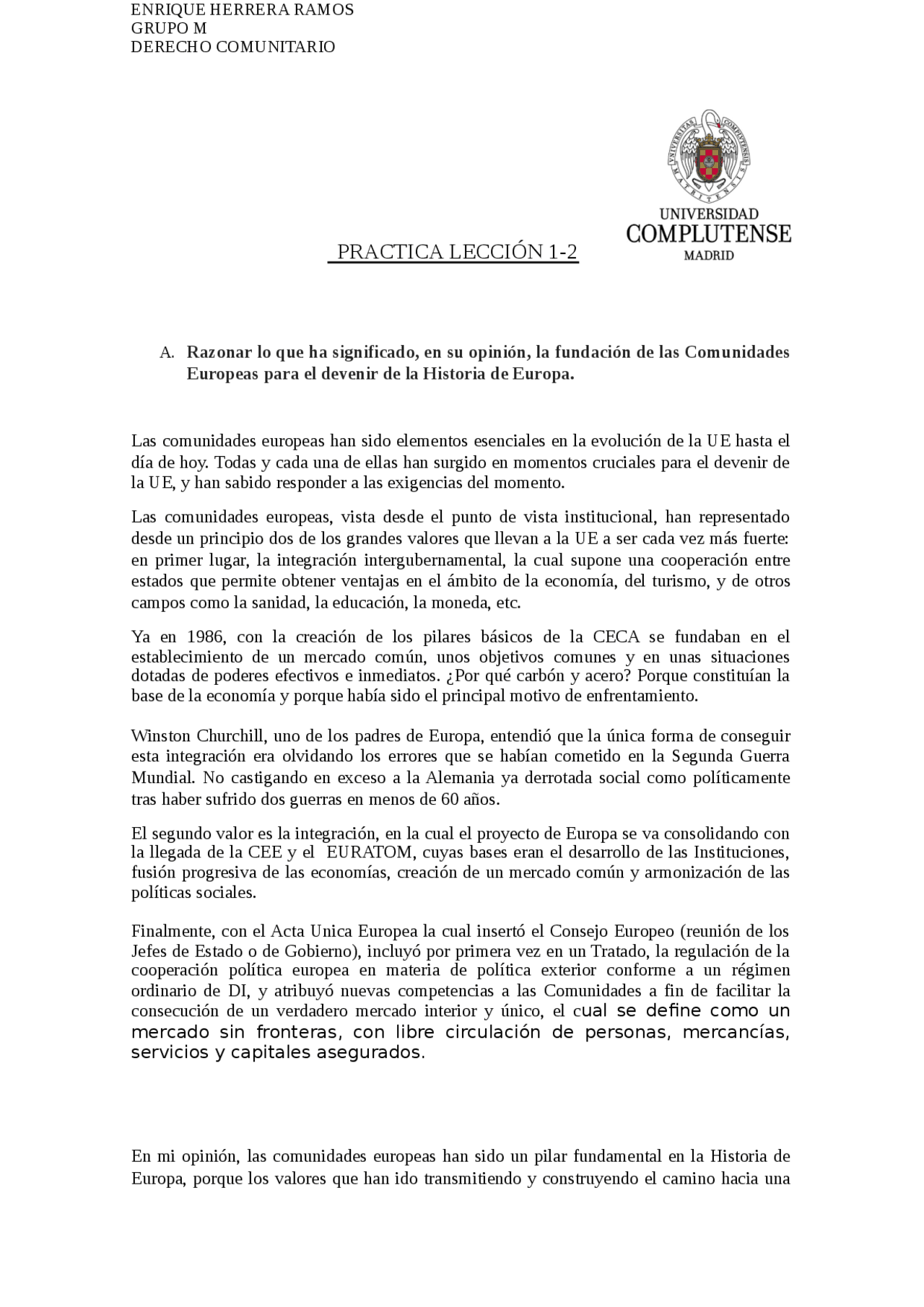 Comunitario Practica Docsity
