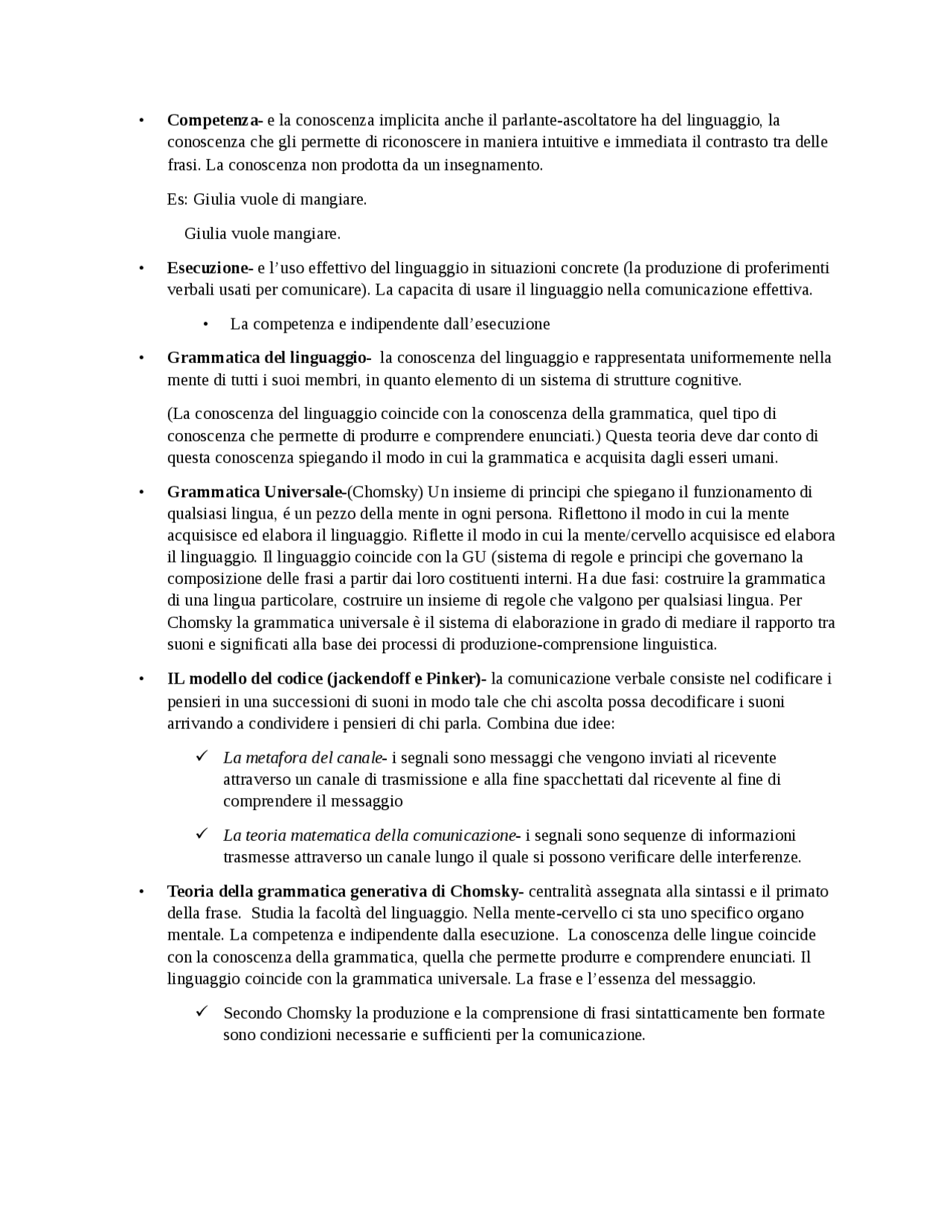Funzioni E Patologie Del Linguaggio Docsity