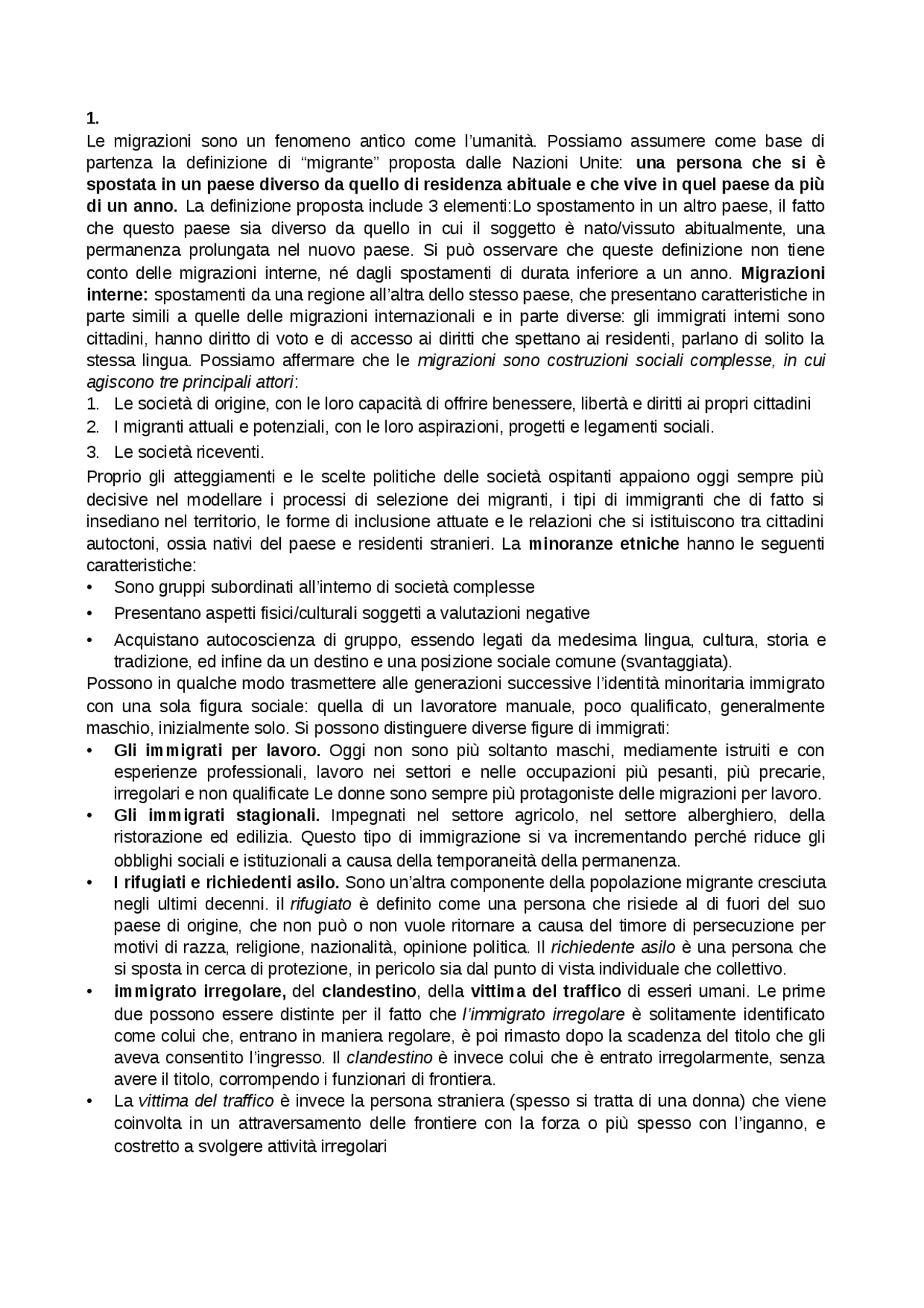 Sociologia Delle Migrazioni Maurizio Ambrosini Docsity