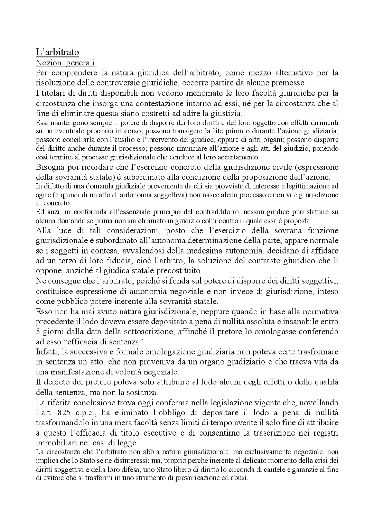 Diritto Processuale Civile Docsity