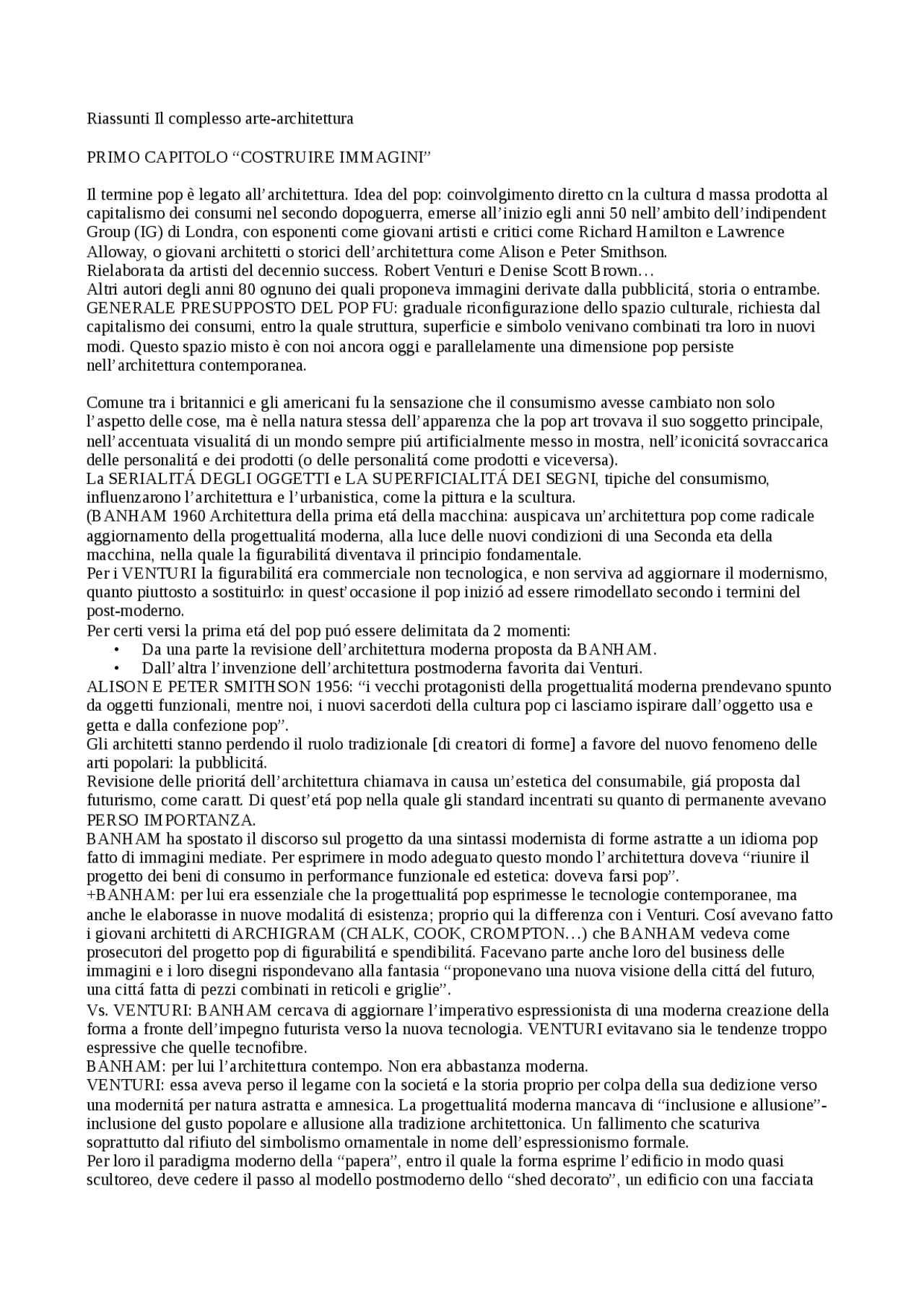 Hal Foster riassunti - Docsity