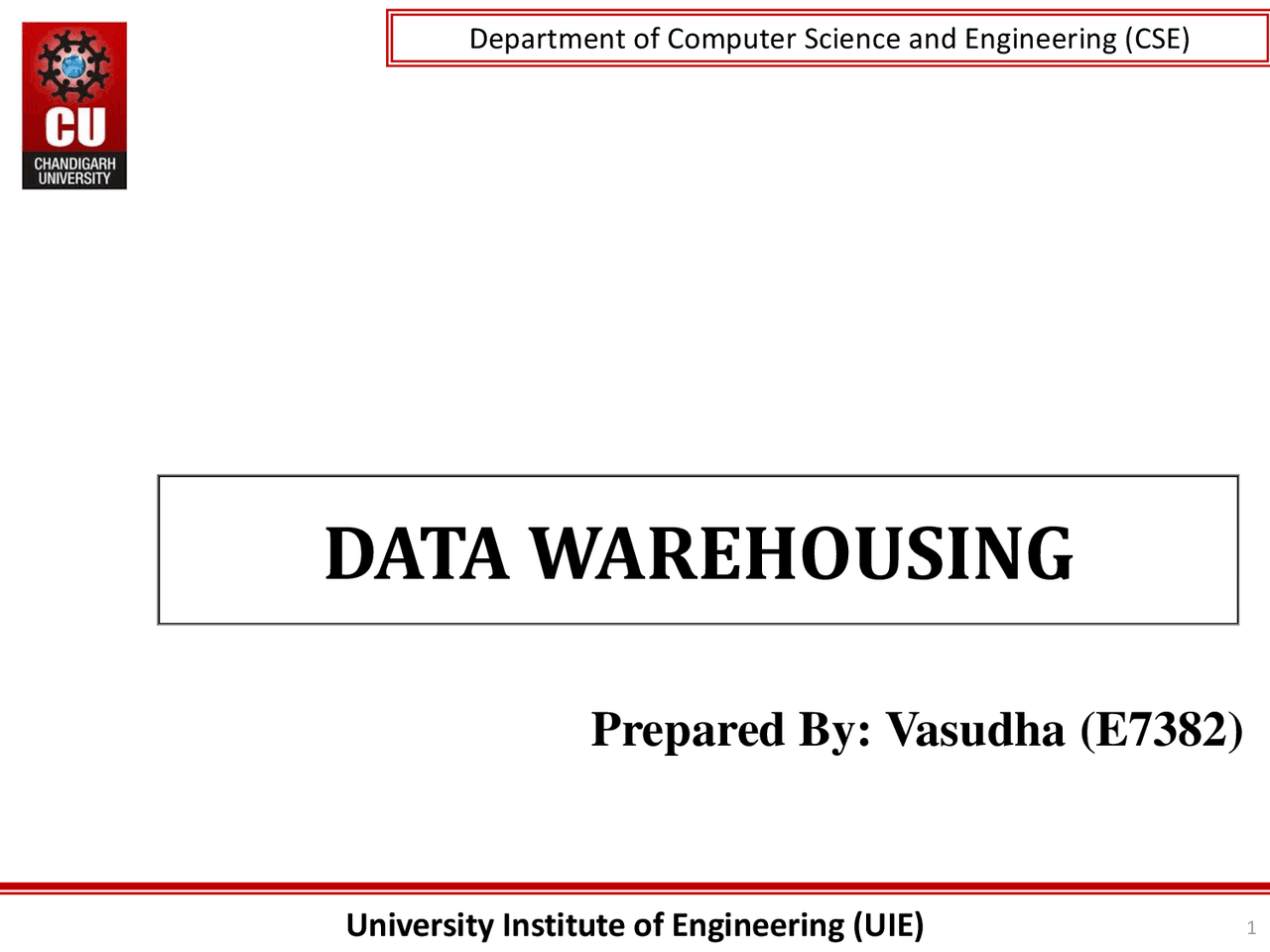Dataware House And Mining Introduction Docsity