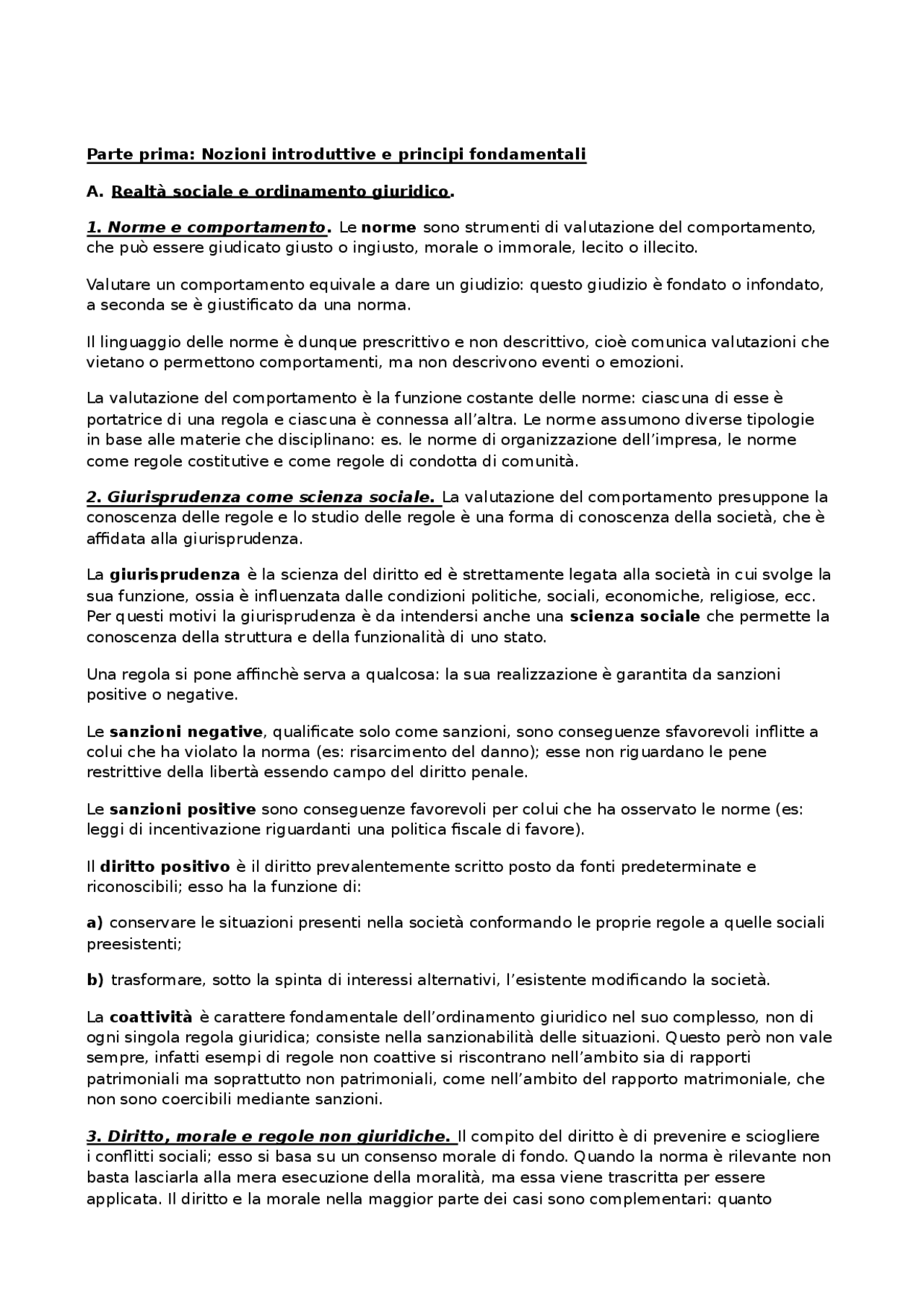 Riassunto Diritto Privato Perlingieri Docsity