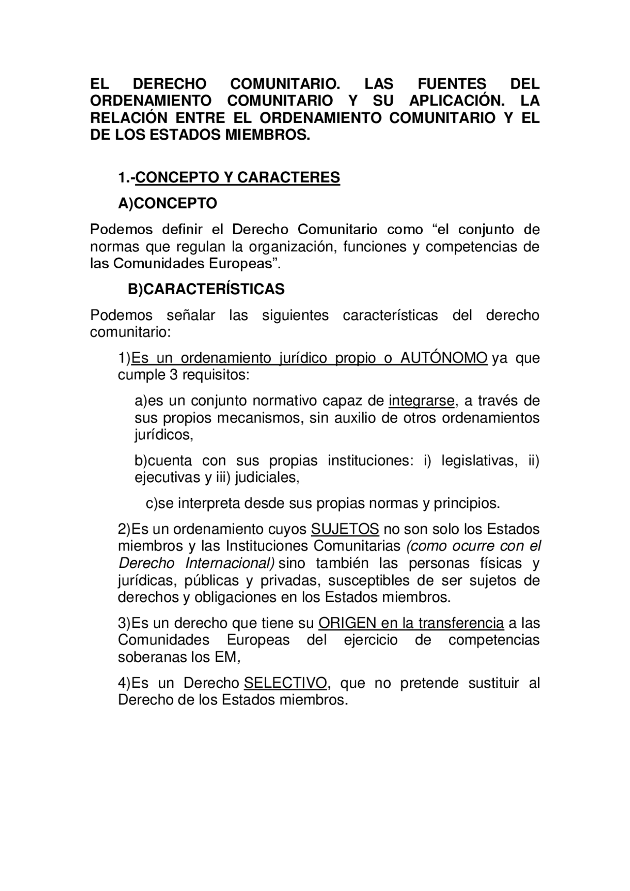 Derecho Comunitario Universidad Complutense De Madrid Docsity