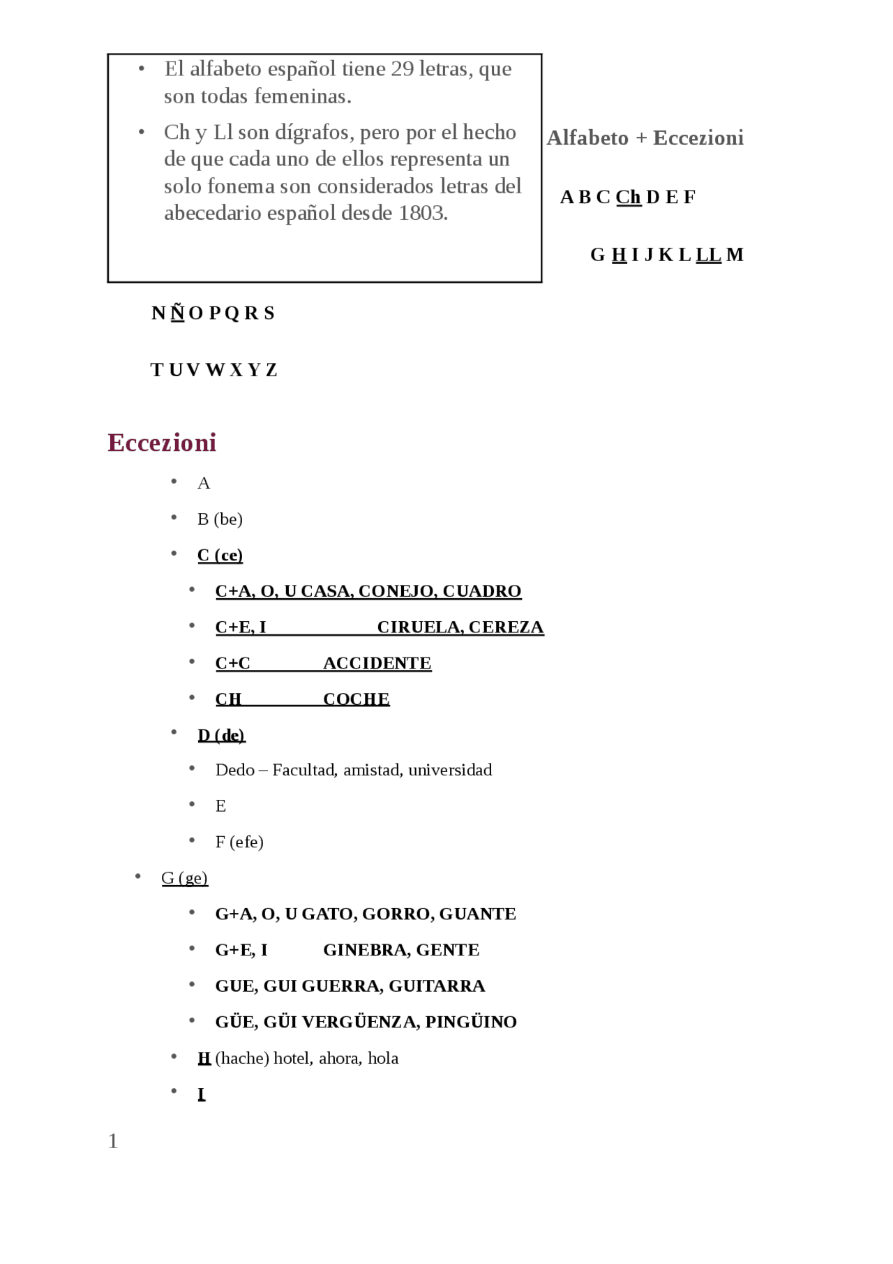 Appunti Grammatica Spagnola Docsity