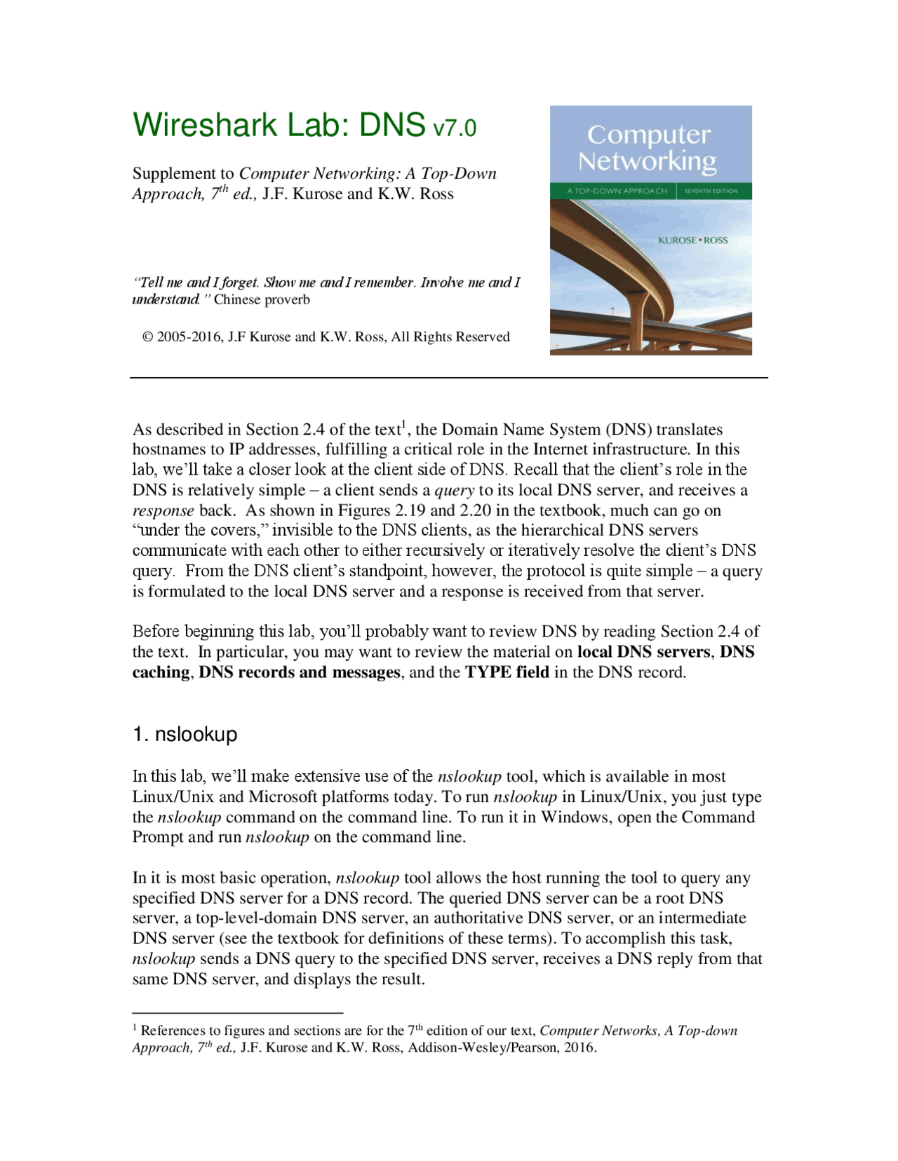 Soultion Of Wireshark Docsity
