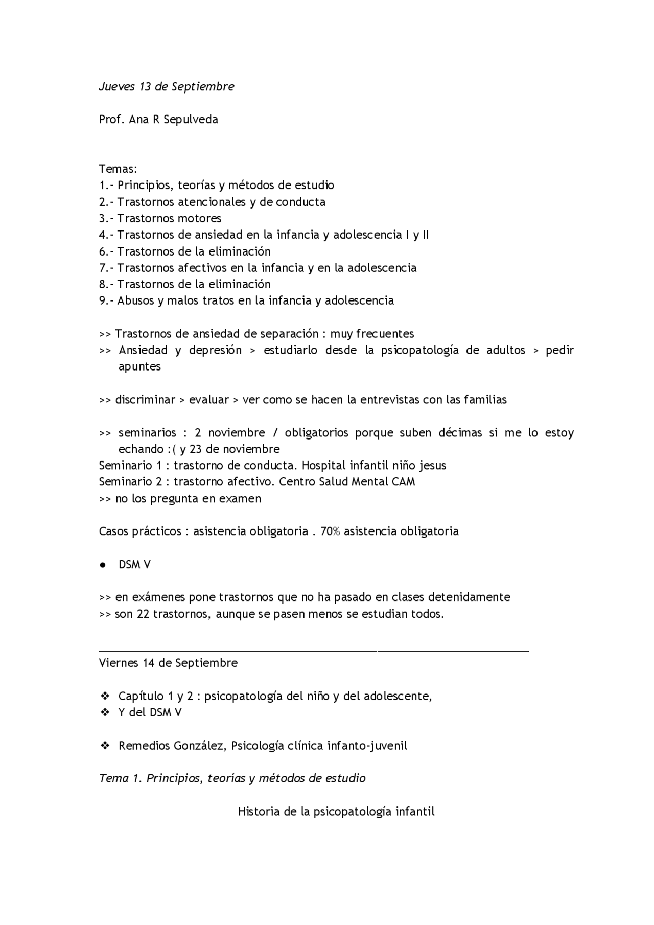 Apuntes Psicopatología Apuntes De Psicopatología Docsity