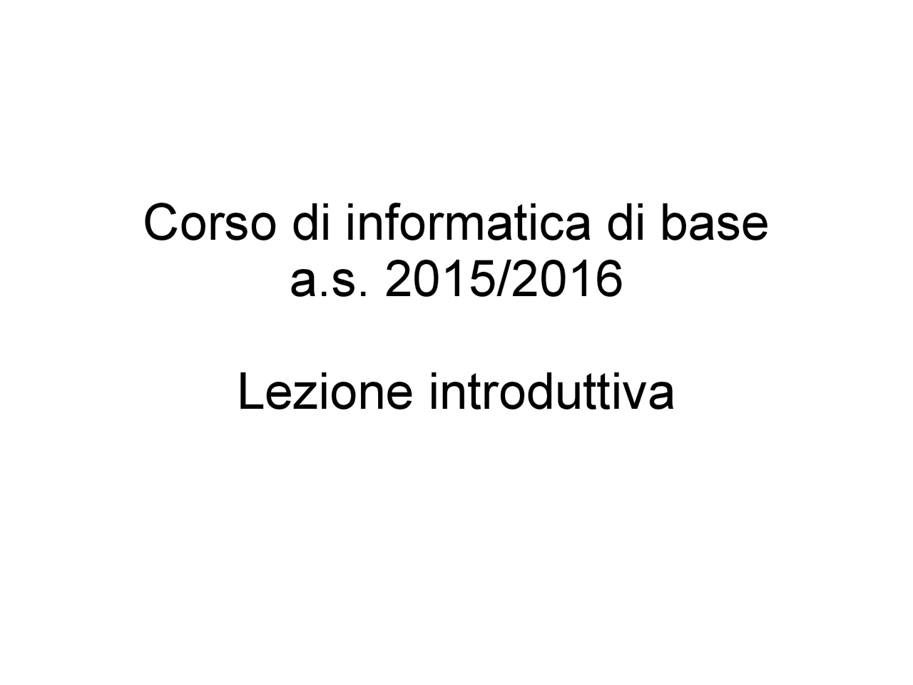 Corso Di Informatica Di Base Docsity