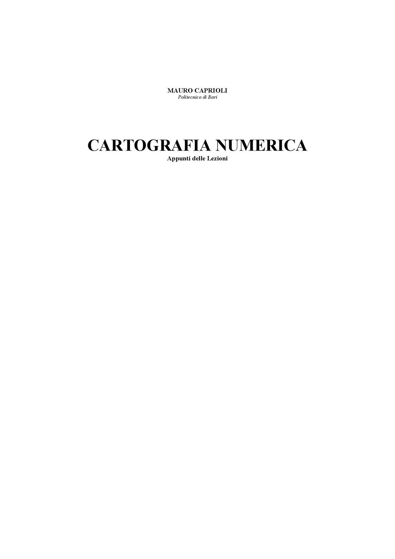 Geodesia e Cartografia - Docsity