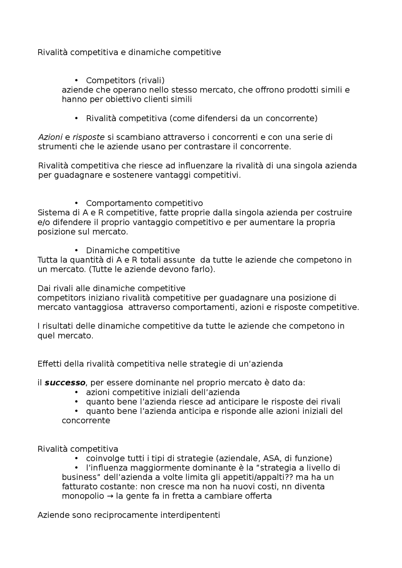 Market Driven Management Docsity
