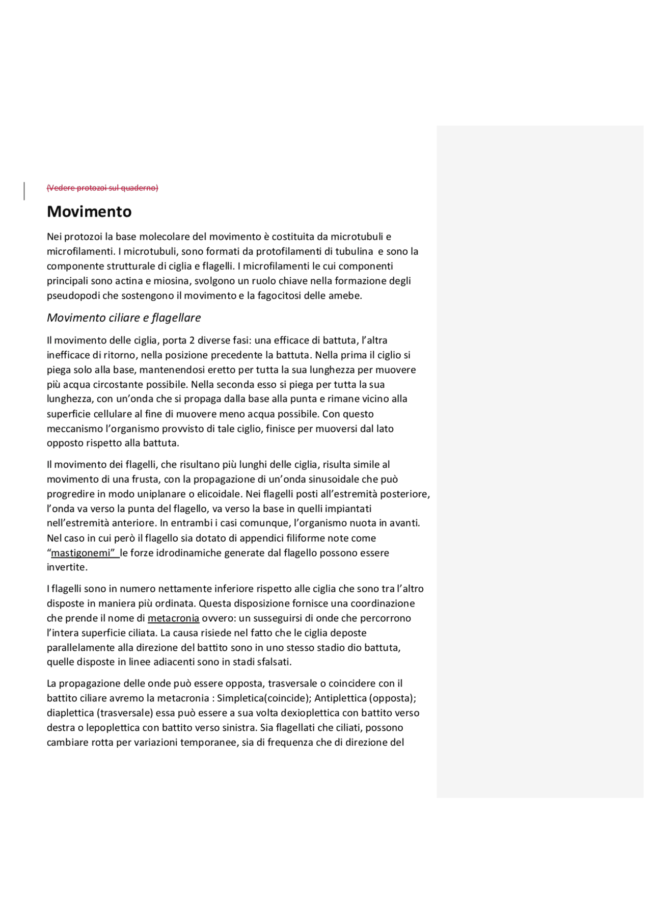 Riassunti Zoologia :poriferi, cnidari, ctenofori,artropodi, molluschi ...