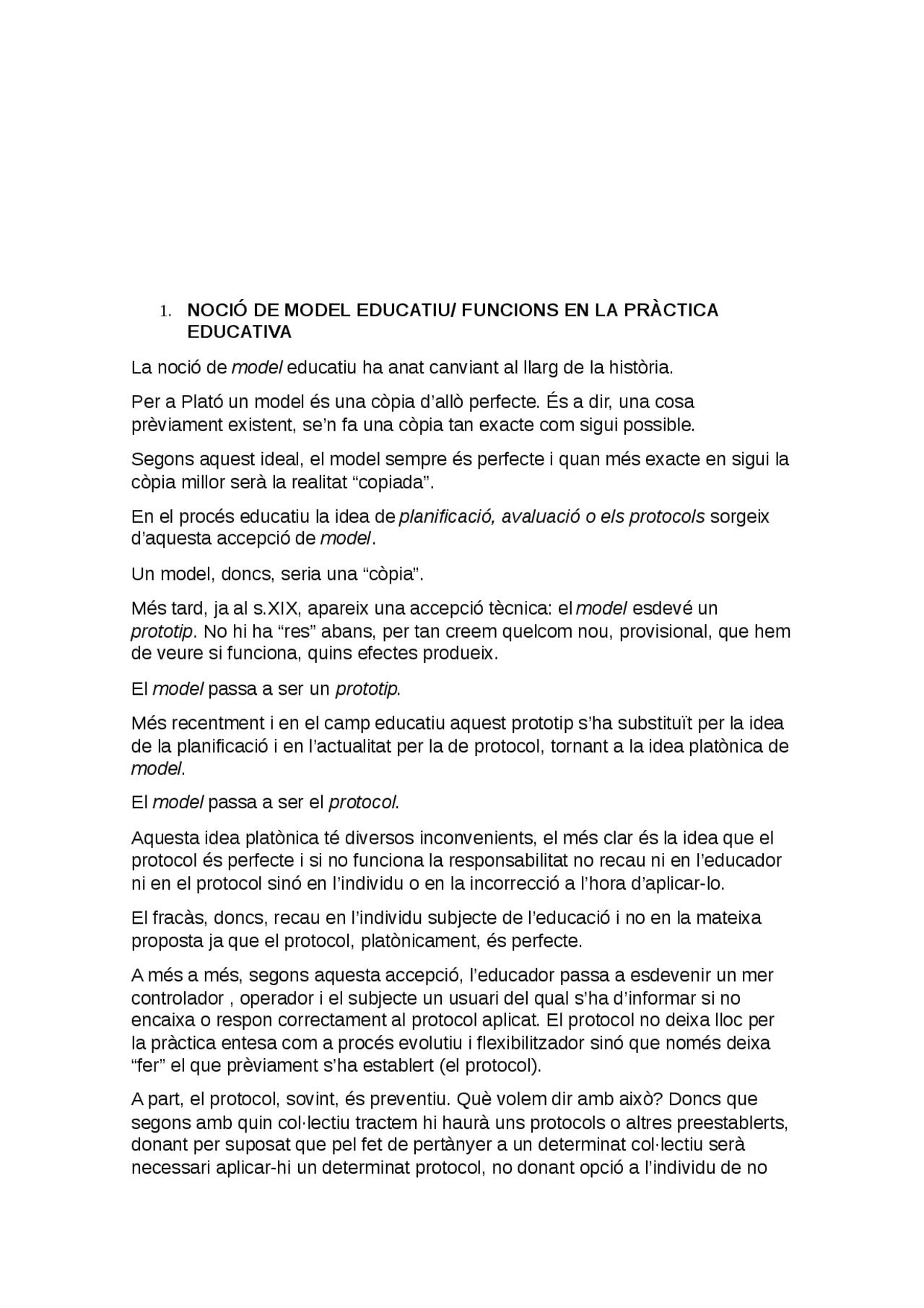 Pac1 Models DacciÓ Socioeducativa Ejercicios De Ciencias De La