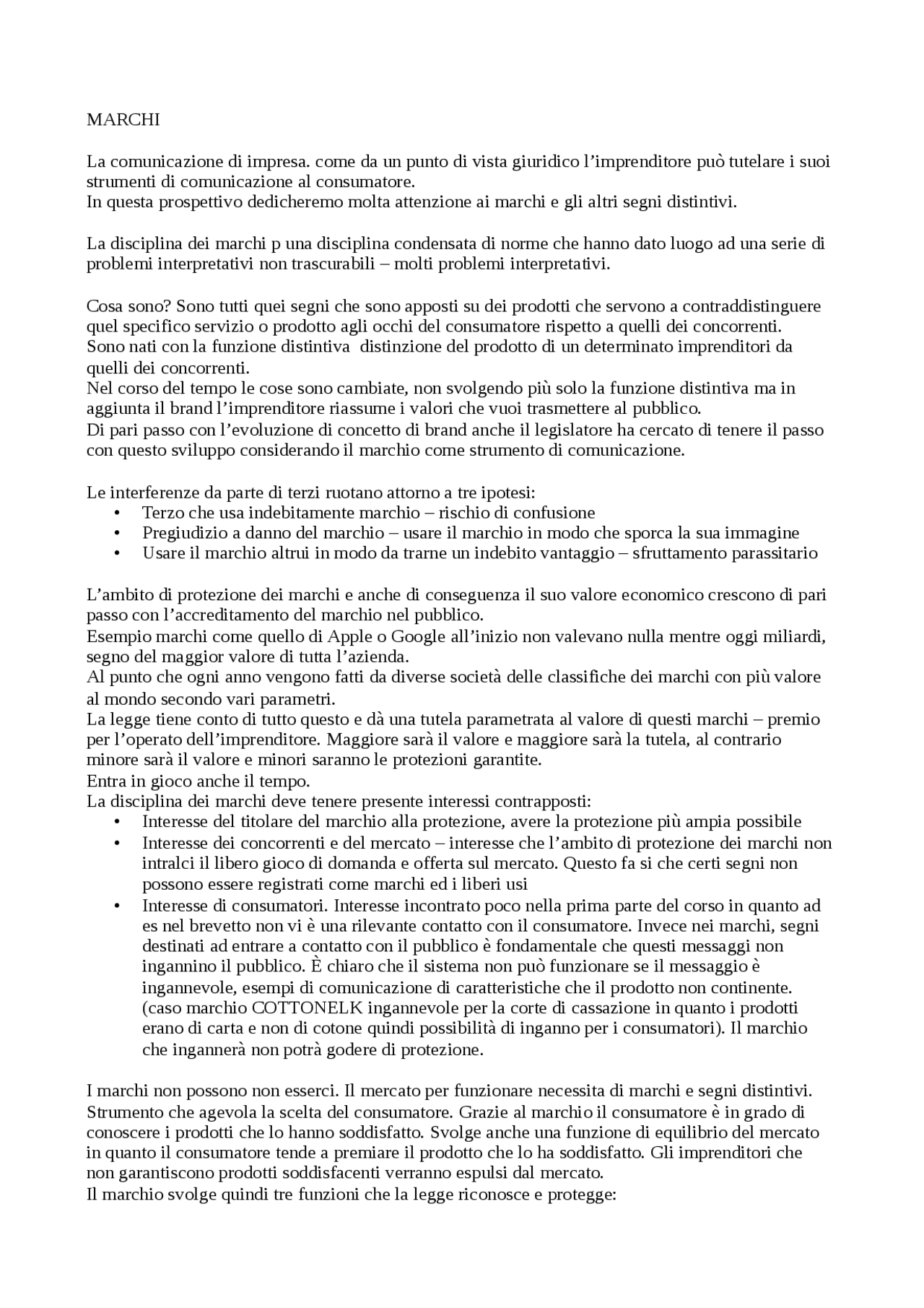 Appunti Secondo Parziale Diritto Industriale Docsity
