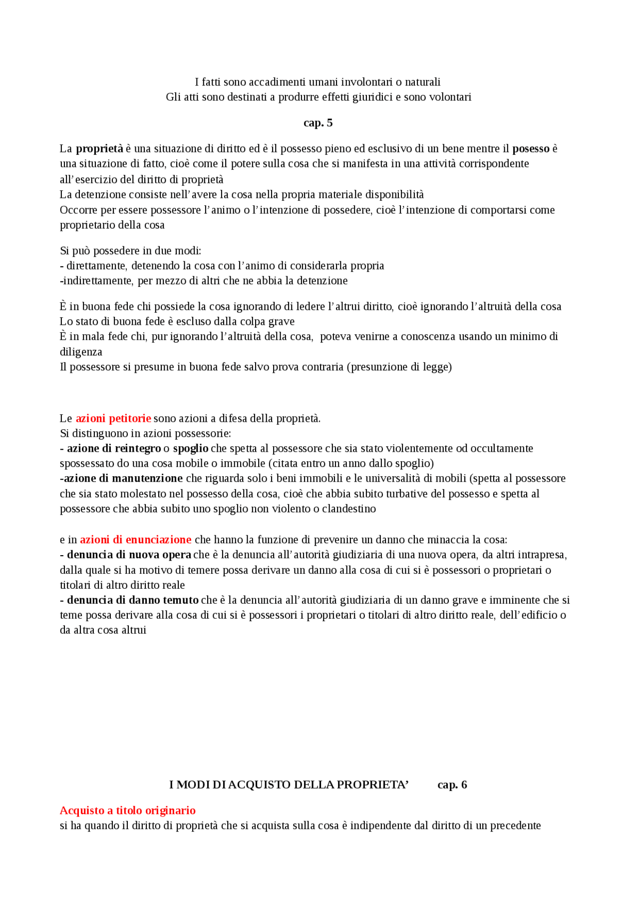 Appunti Diritto Privato Docsity