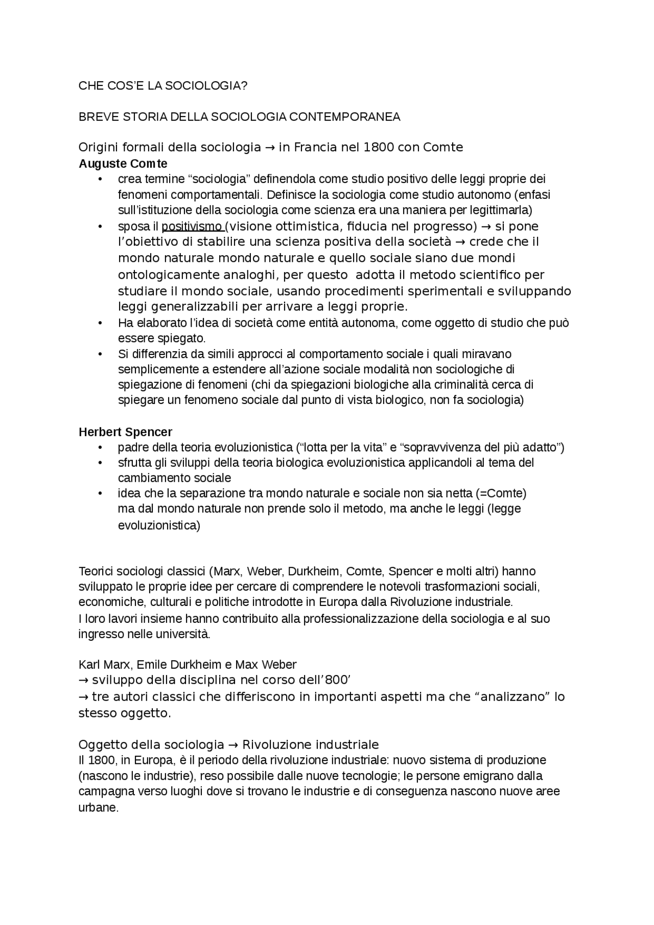 Sociologia Teorie E Fondamenti Docsity
