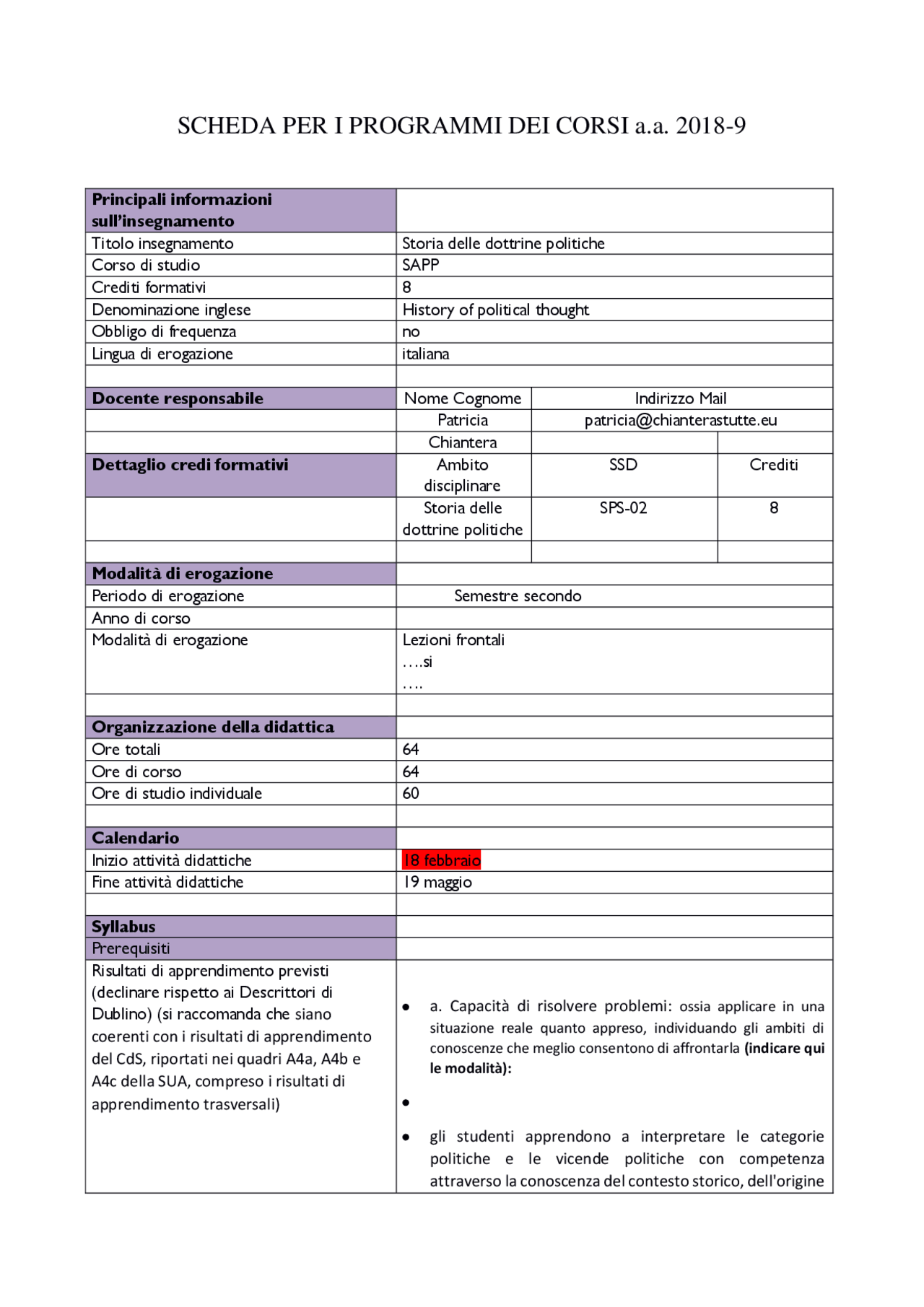 Storia Delle Dottrine Politiche Docsity
