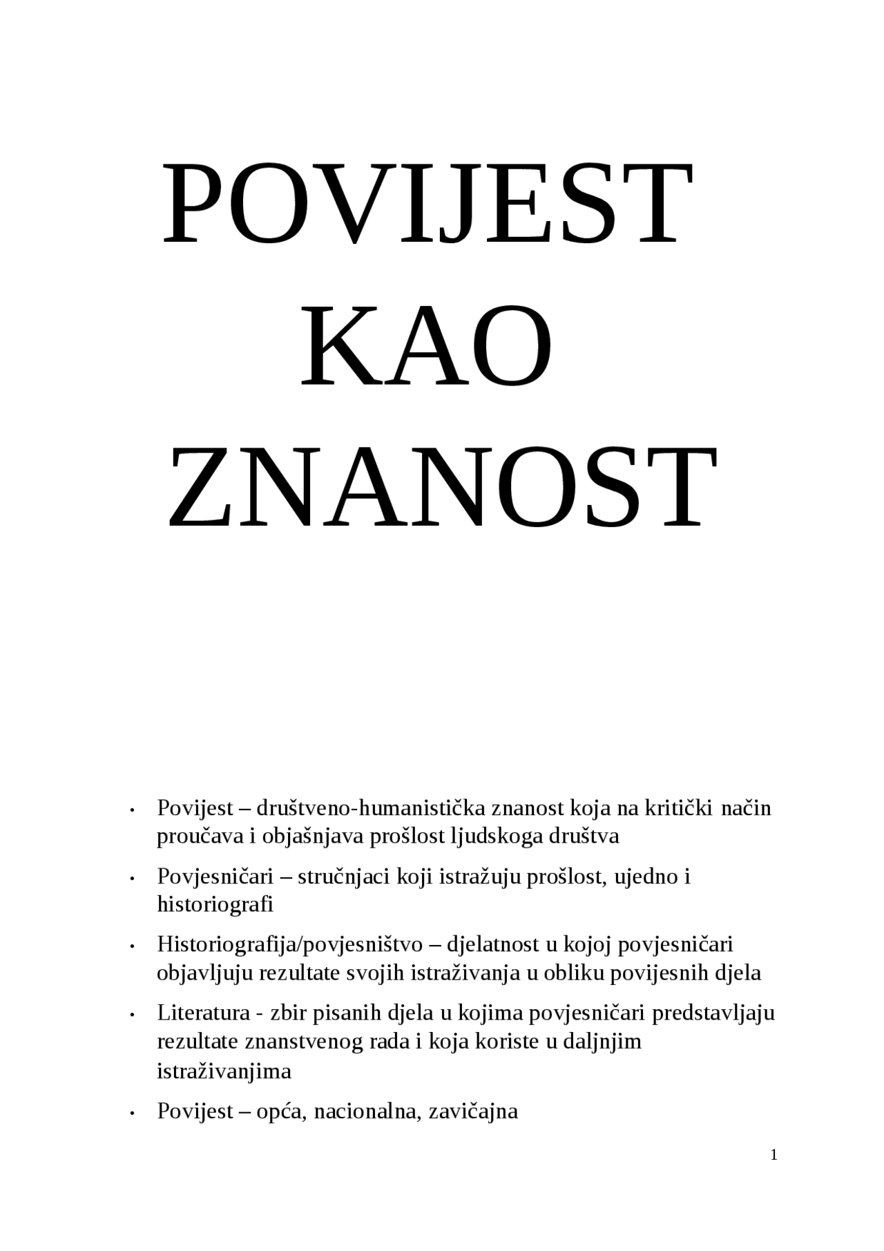 Povijest 1 Razred Gimnazije Rezime Predlog Istorija Docsity