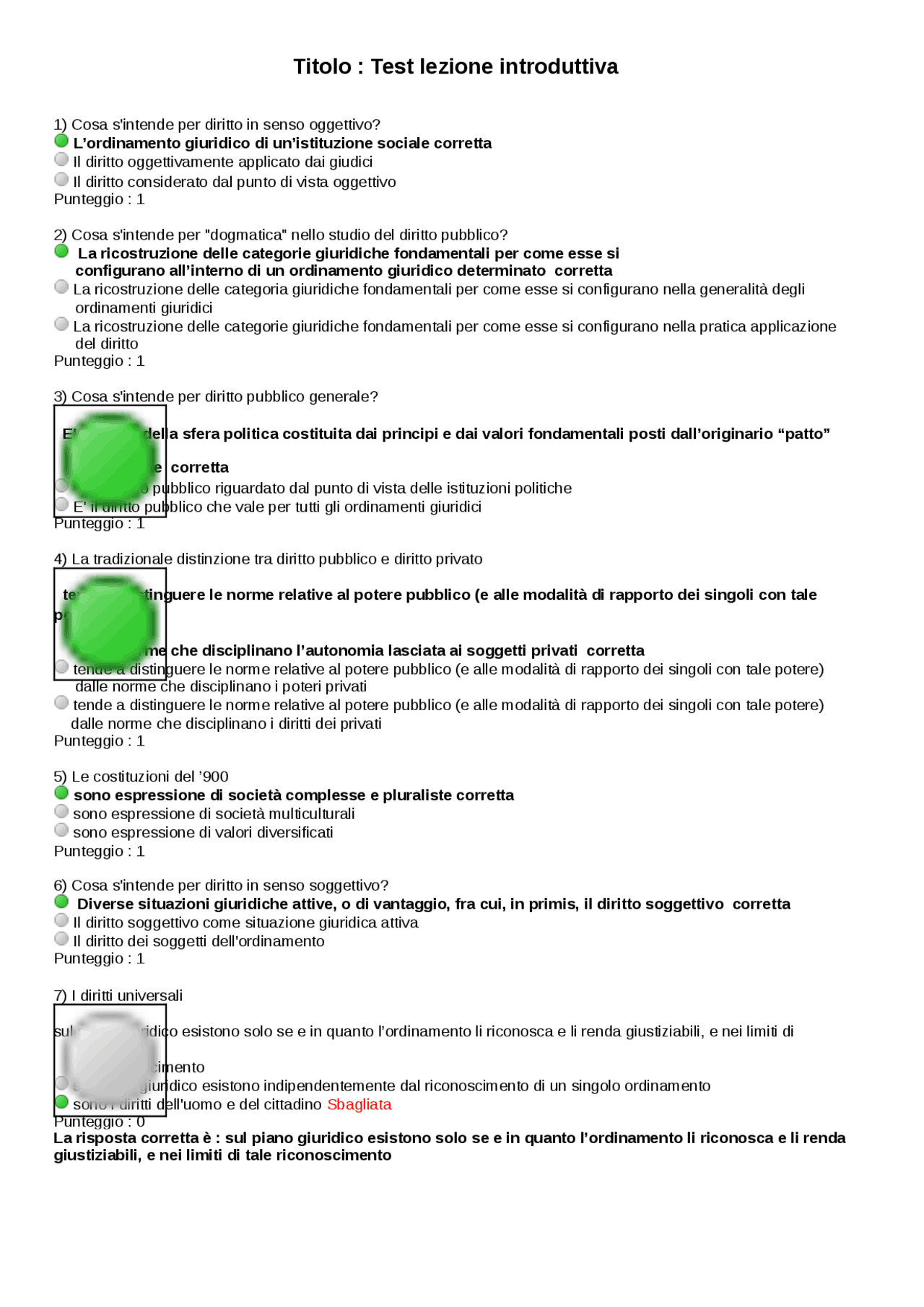 Risposte Domande Diritto Pubblico Docsity