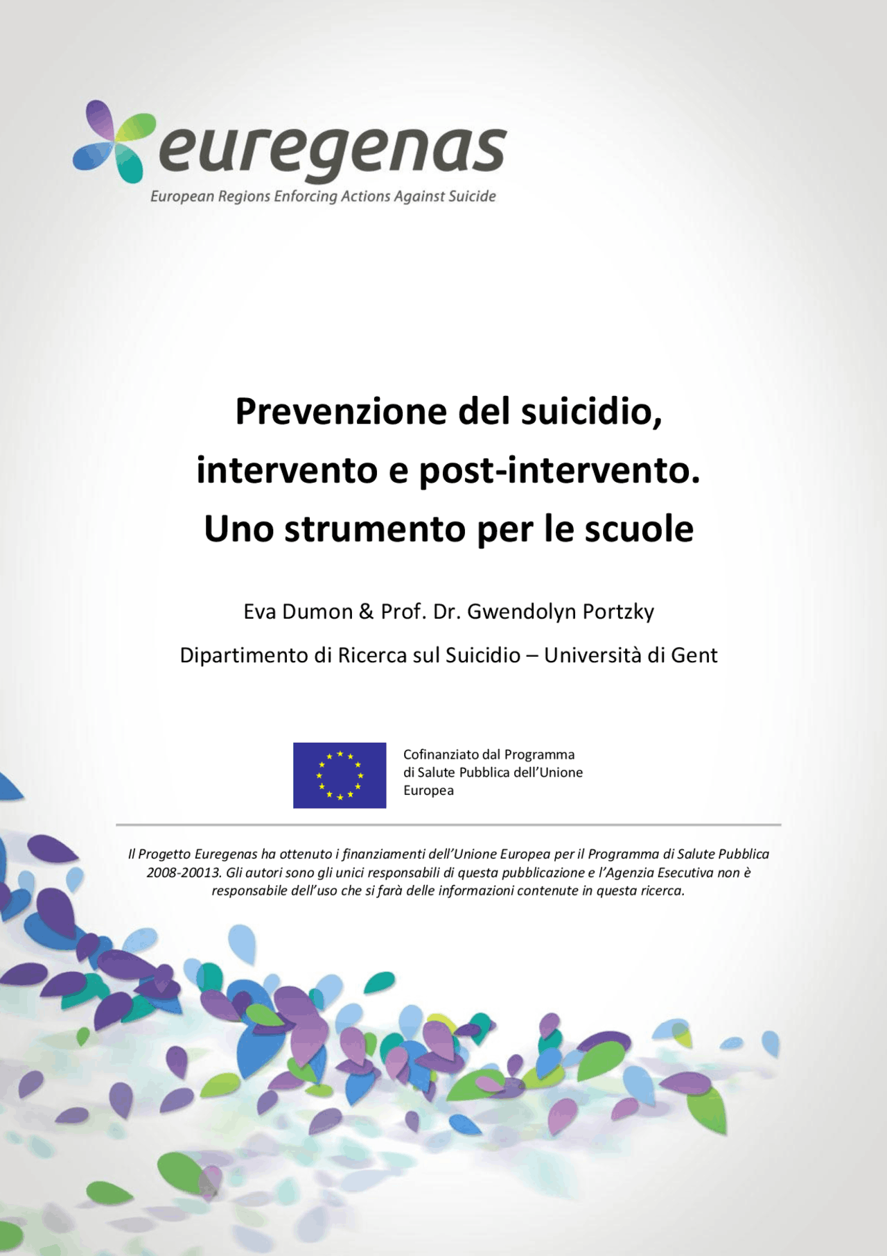 Ricerca Prevenzione Suicidio Scuola Docsity