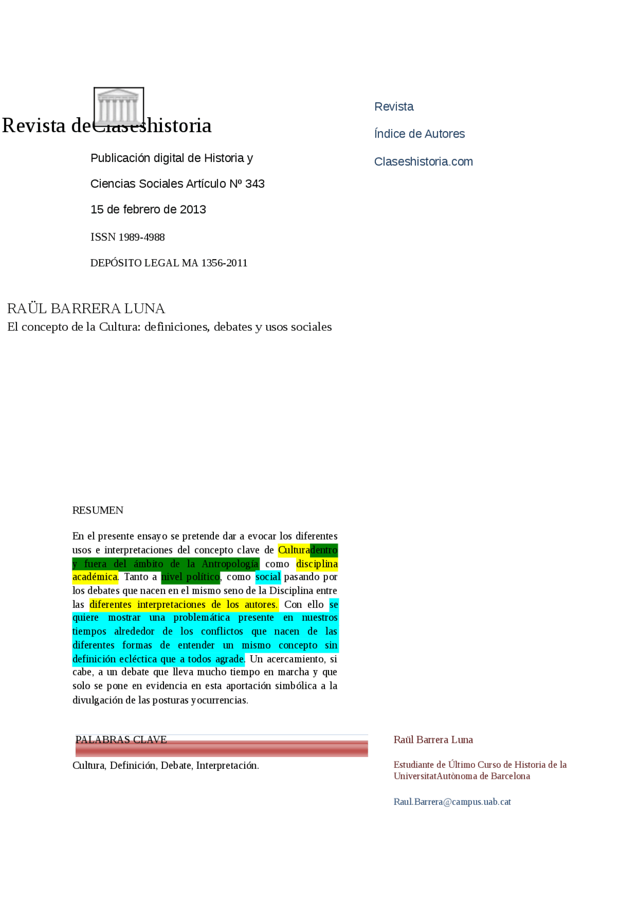 Dialnet, concepto de cultura | Guías, Proyectos, Investigaciones de ...