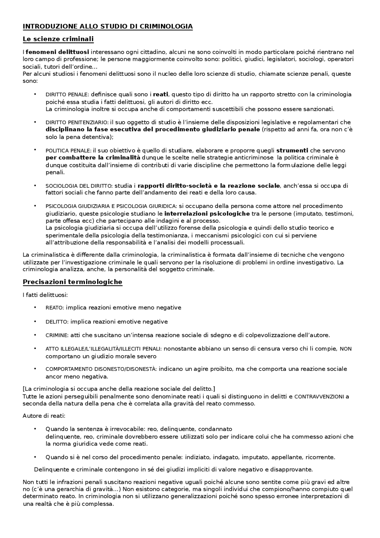 Compendio Di Criminologia Docsity