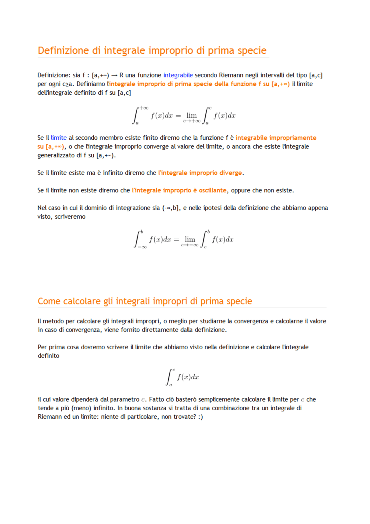 Analisi 1 Matematica Docsity