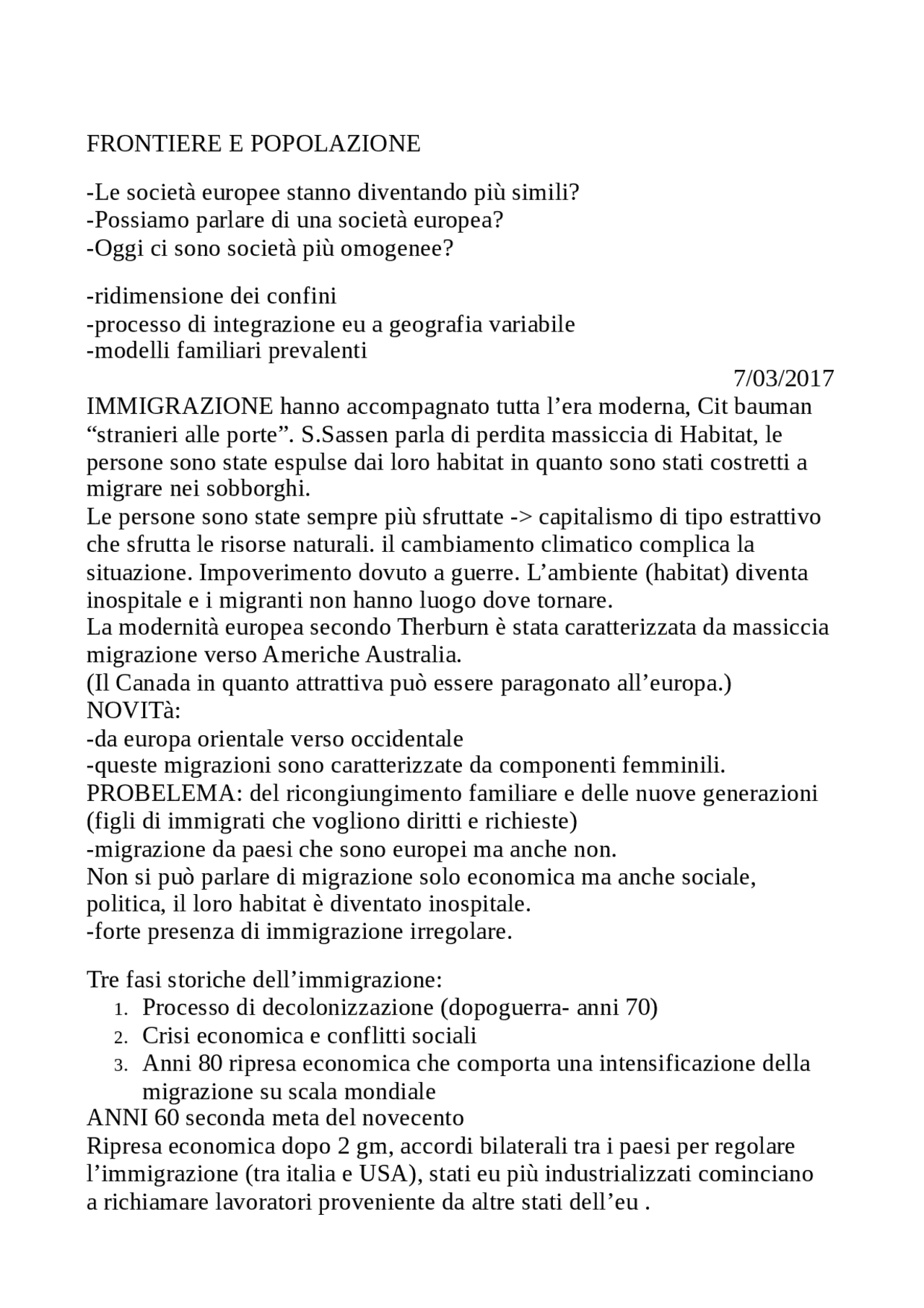 Sbobinature Sistemi Sociali E Comparati Docsity