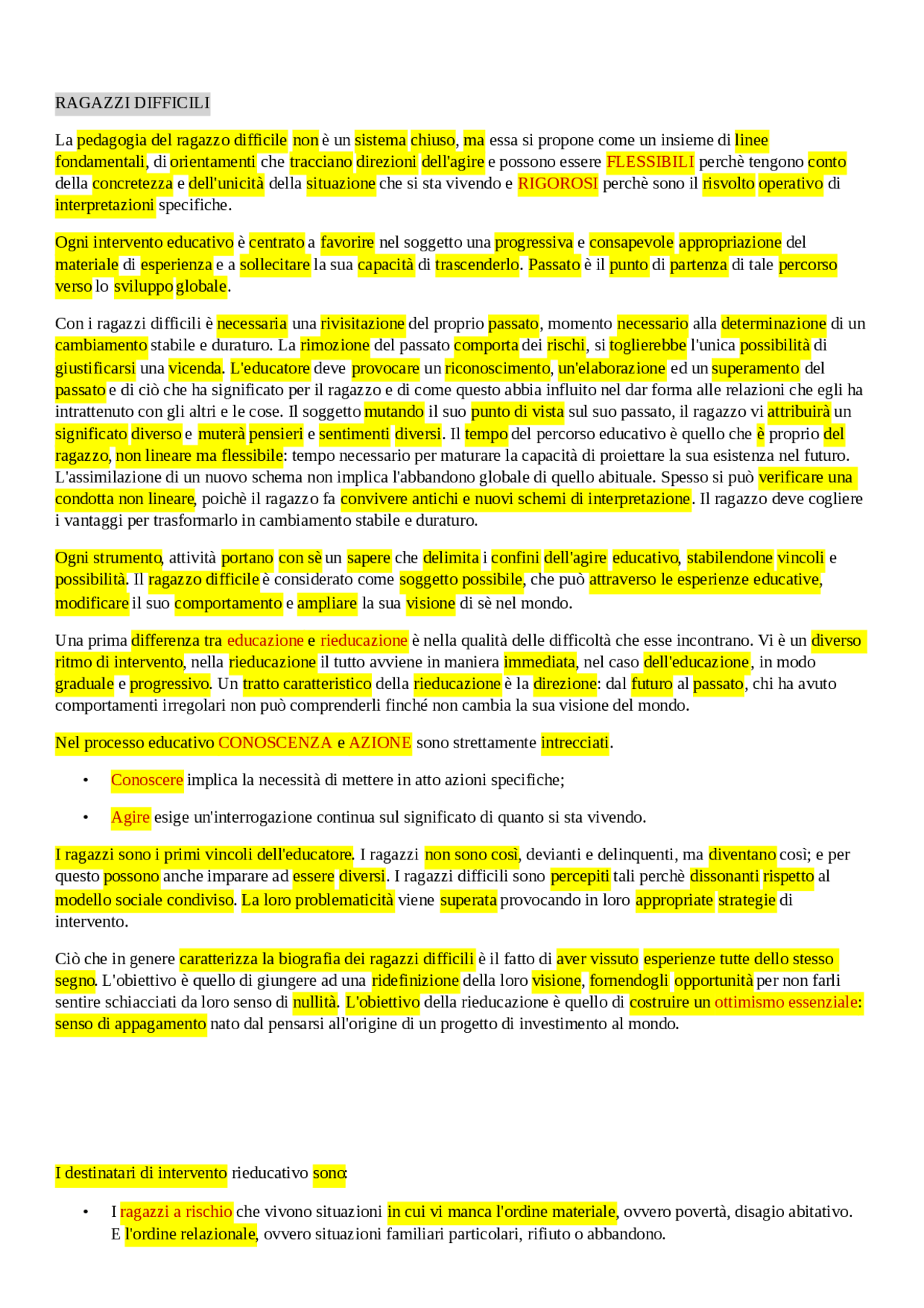 Ragazzi Difficili Piero Bertolini Docsity