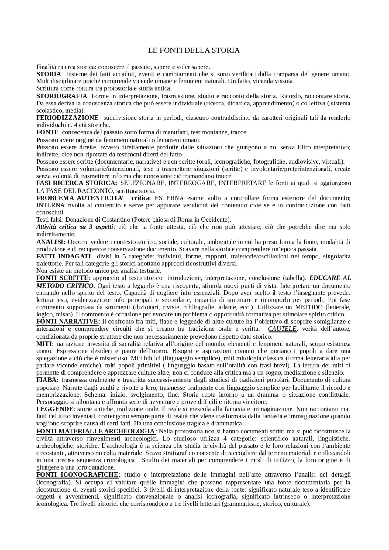 La Storia Indagare Apprendere Comunicare Borghi Docsity