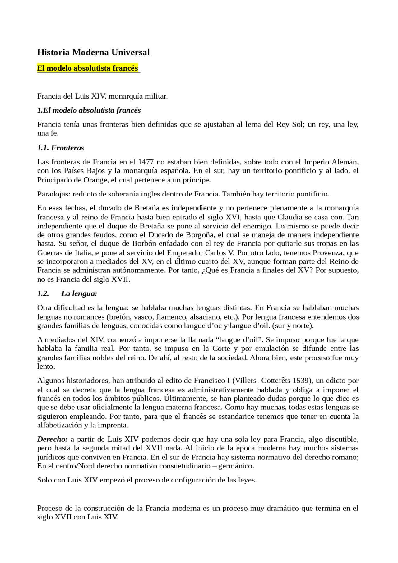 Appunti Di Storia Moderna Docsity