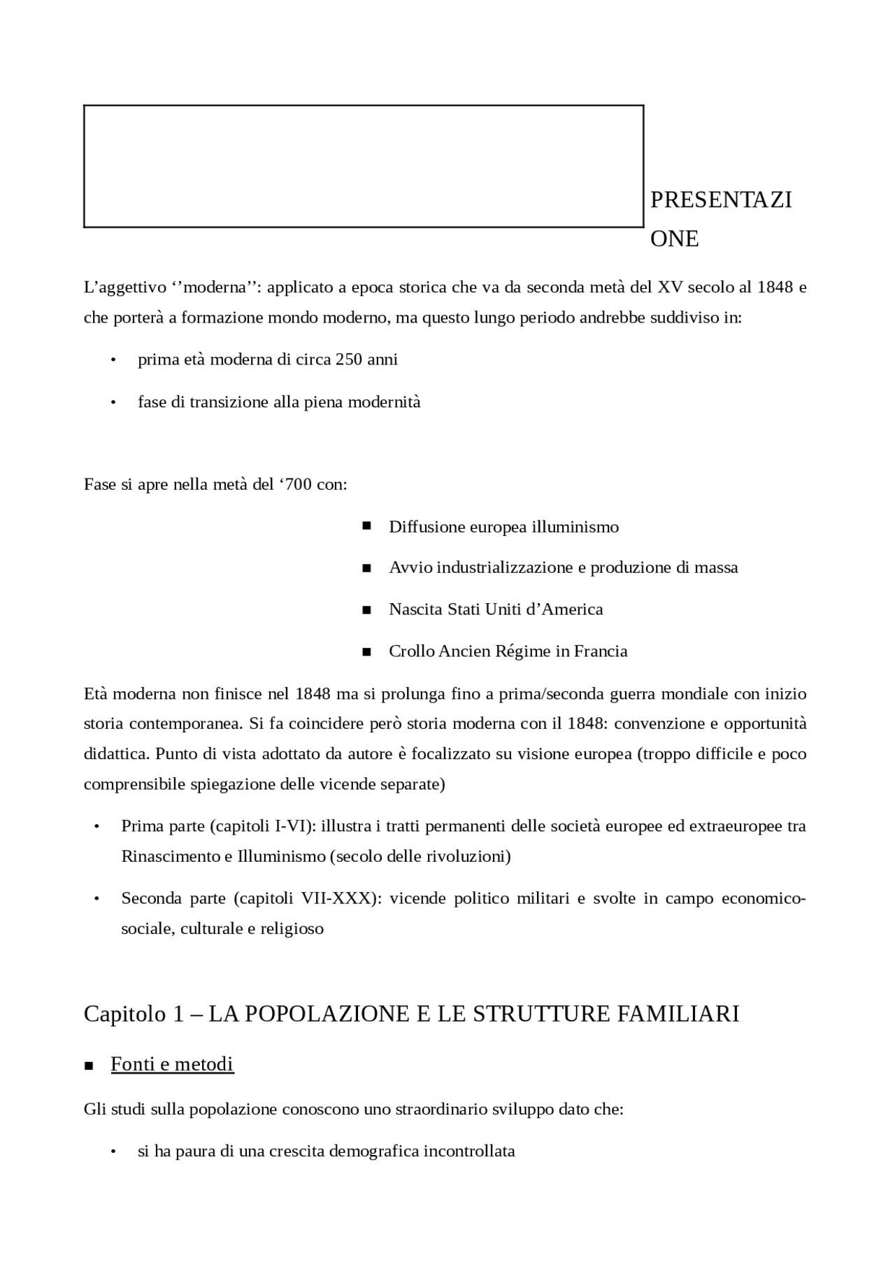 Riassunti Manuale Storia Moderna Carlo Capra Docsity