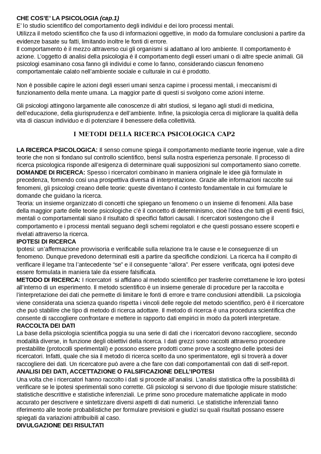 Piscologia Generale Gerrig Zimbardo Docsity