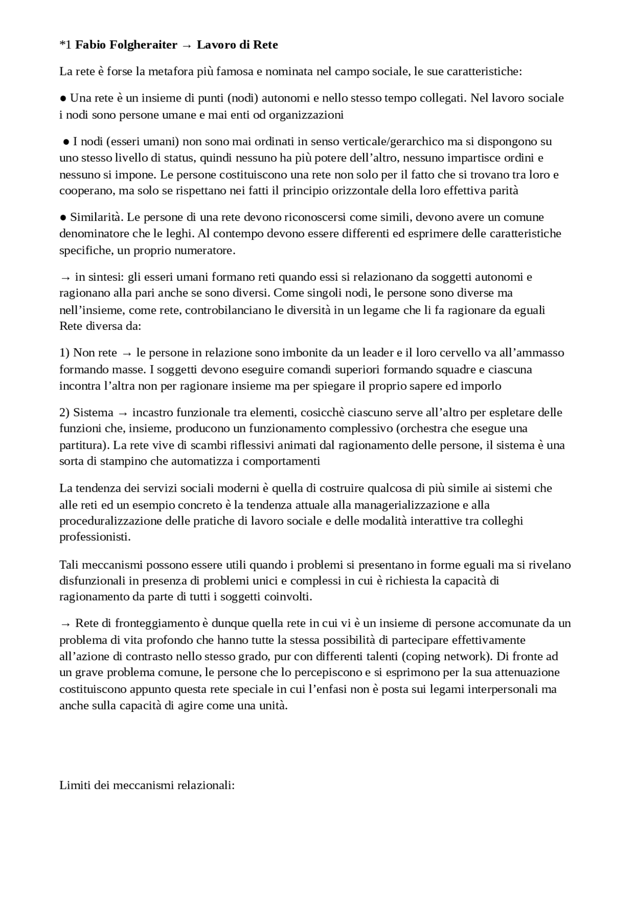 Metodi E Tecniche Del Servizio Sociale Docsity