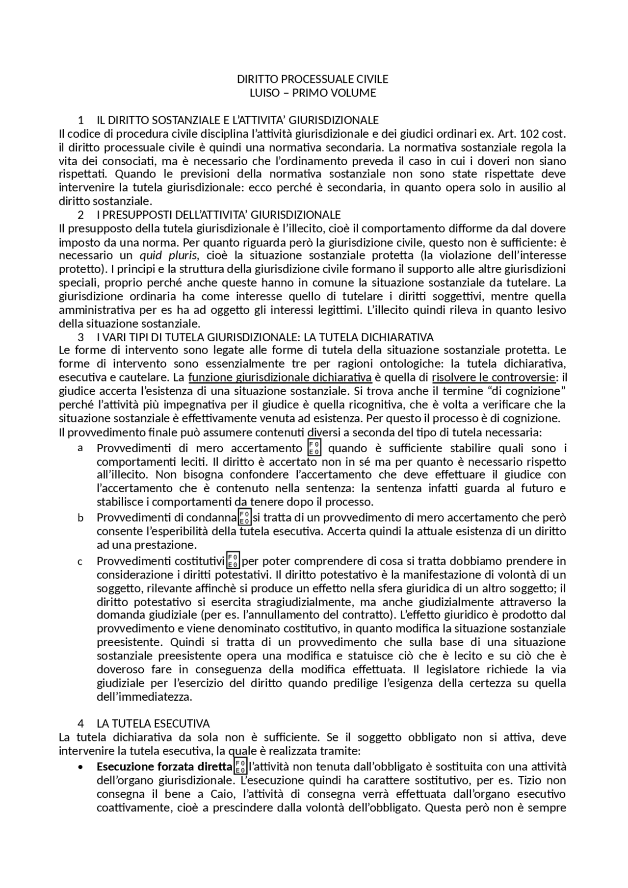 Appunti Procedura Civile Tedoldi Appunti Di Diritto Processuale