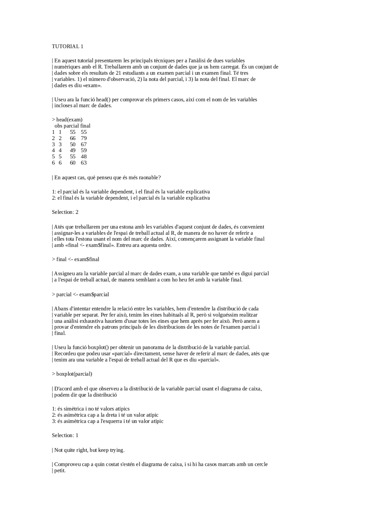 Tutorial r studio analisis de dades - Docsity