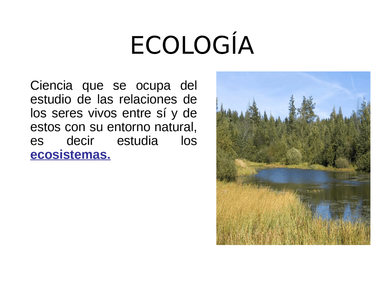 Ecología: Estudios sobre las Relaciones entre Ecosistemas y Seres Vivos ...