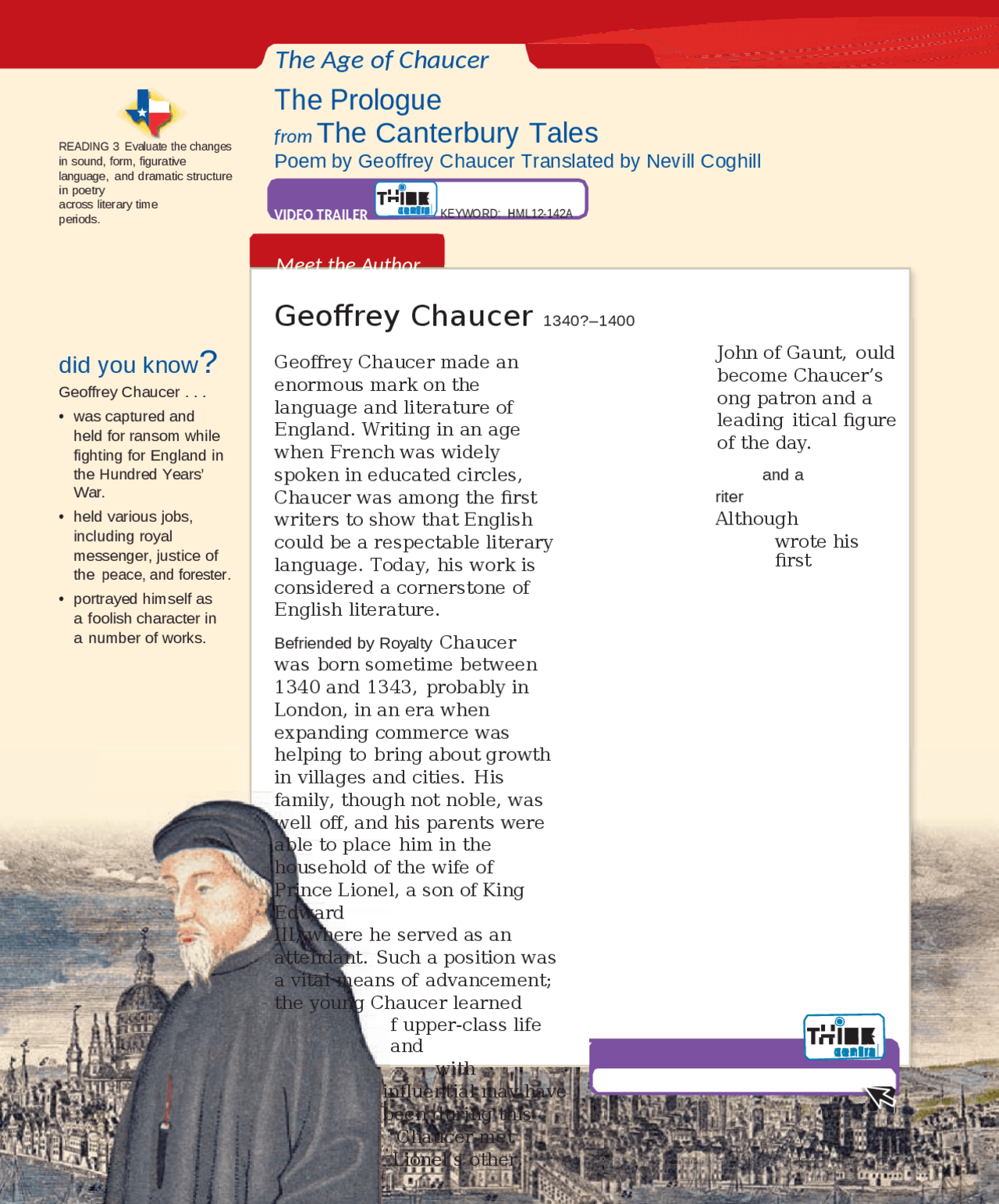Cuentos De Canterbury Manciple