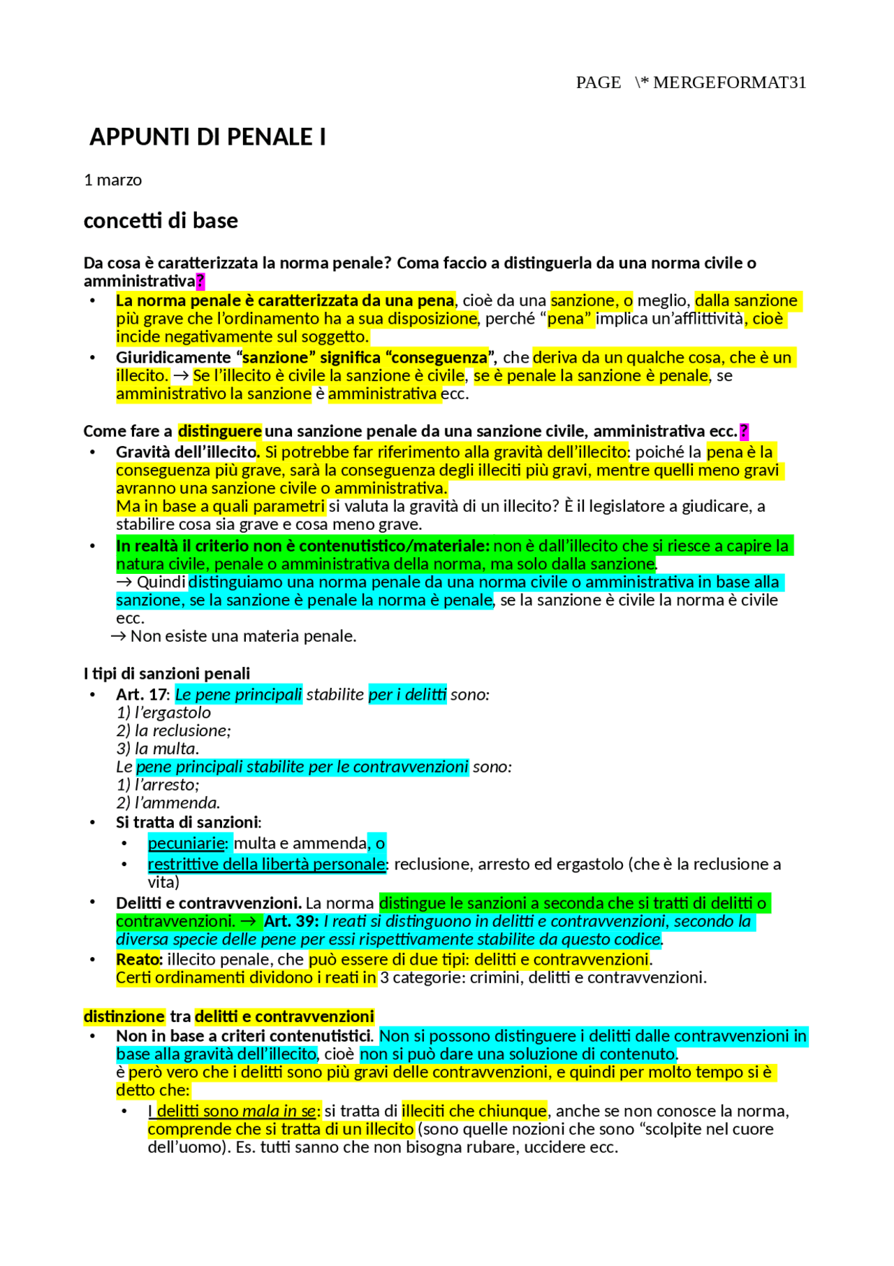Penale Parte Generale Fiandaca Musco Docsity