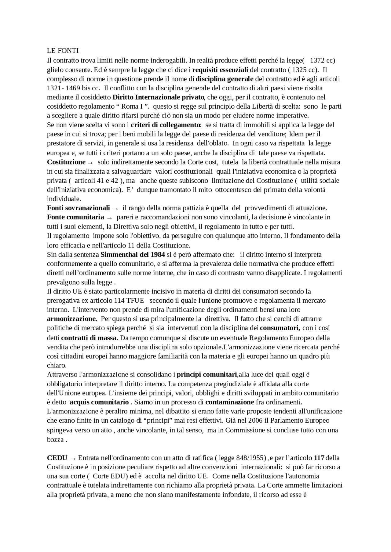 Esame Diritto Civile Prof Alessi Le Fonti Docsity