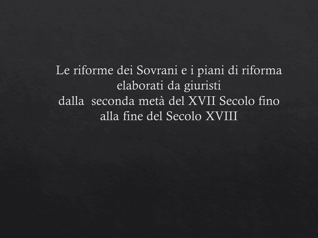 Riforme Legislative Docsity