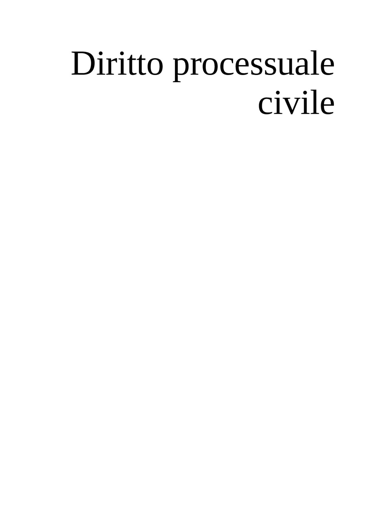 Riassunto Procedura Civile Biavati Docsity