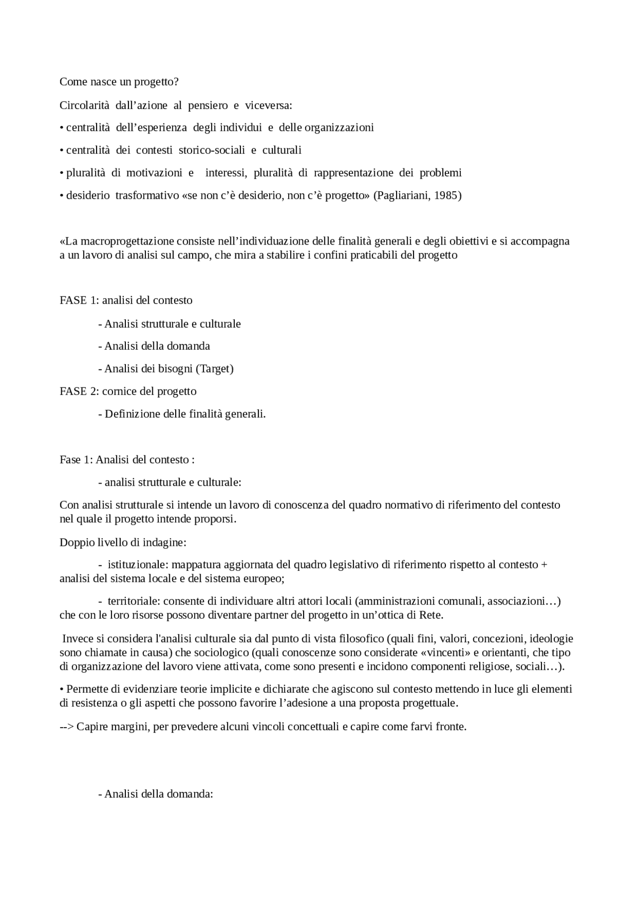 Appunti Macroprogettazione Appunti Di Psicologia Morale Docsity